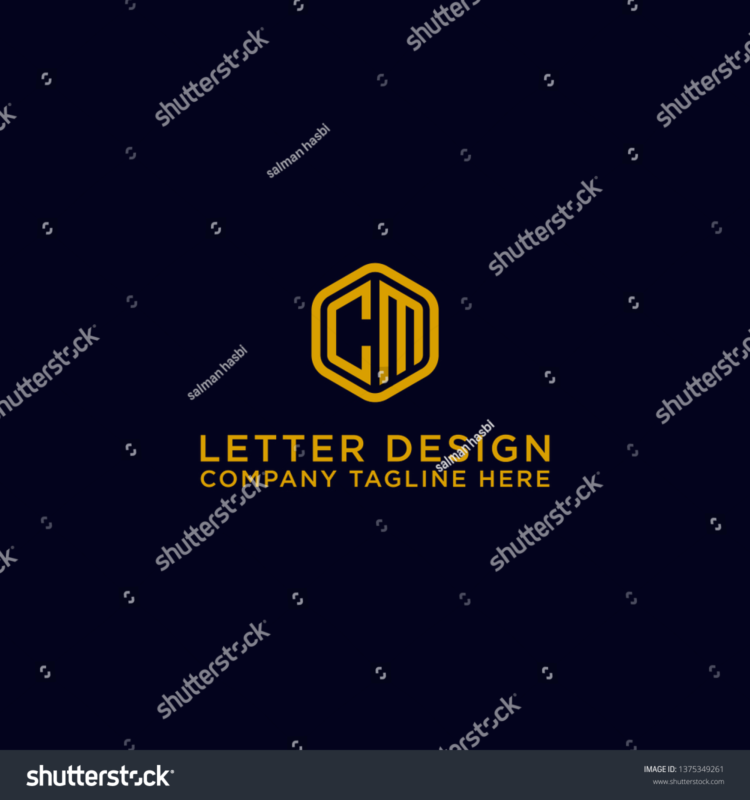 Cm Letters Initial Icon Monogram Vector Stock Vector (Royalty Free ...