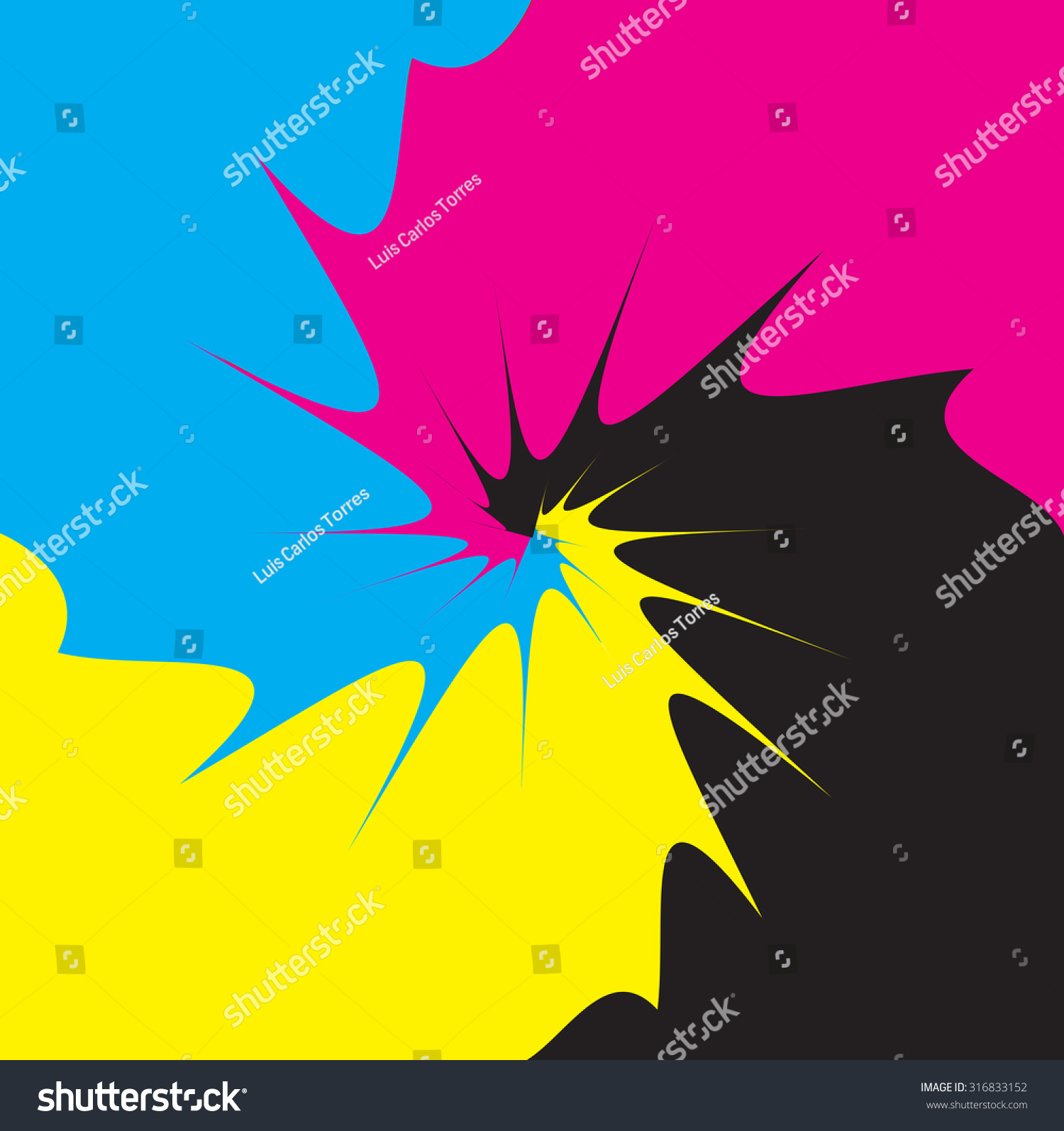 Cmyk Process Mix Vector Illustration Stock Vector (Royalty Free ...