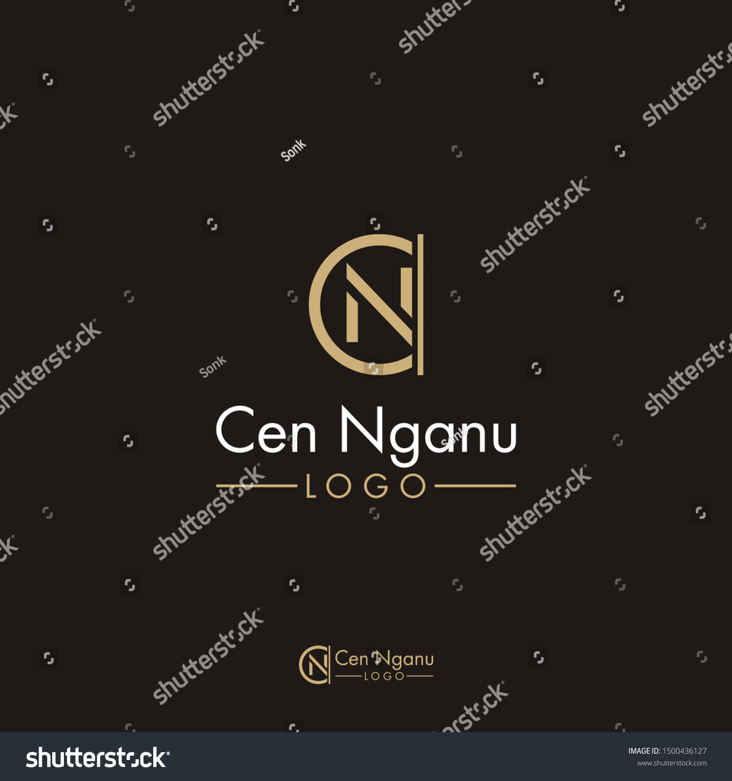 Cn Logo Initial Design Inspiration Stock Vector (Royalty Free ...
