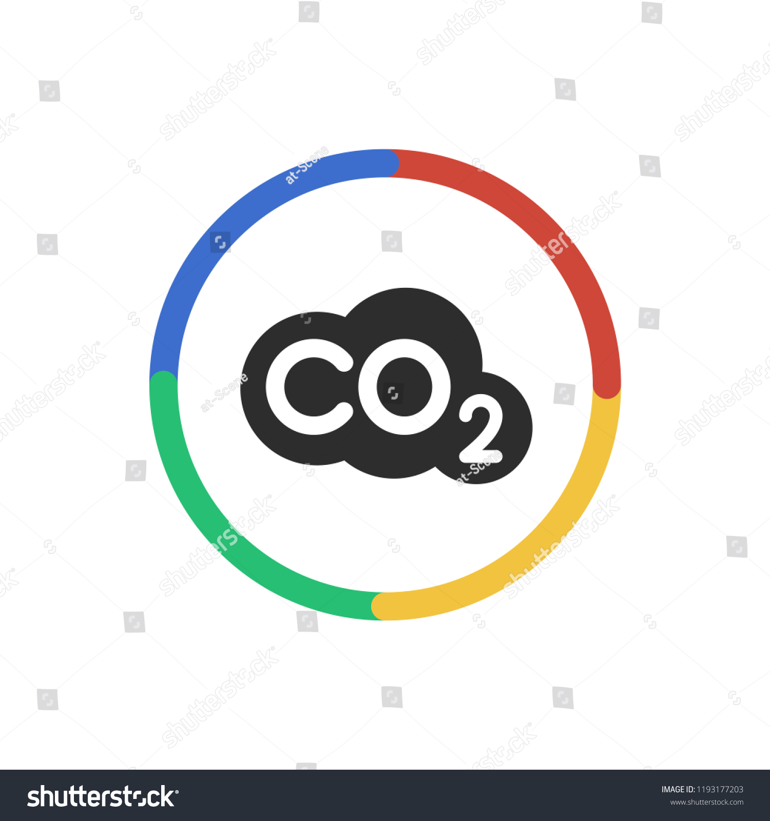 Co2 App Icon Stock Vector (Royalty Free) 1193177203