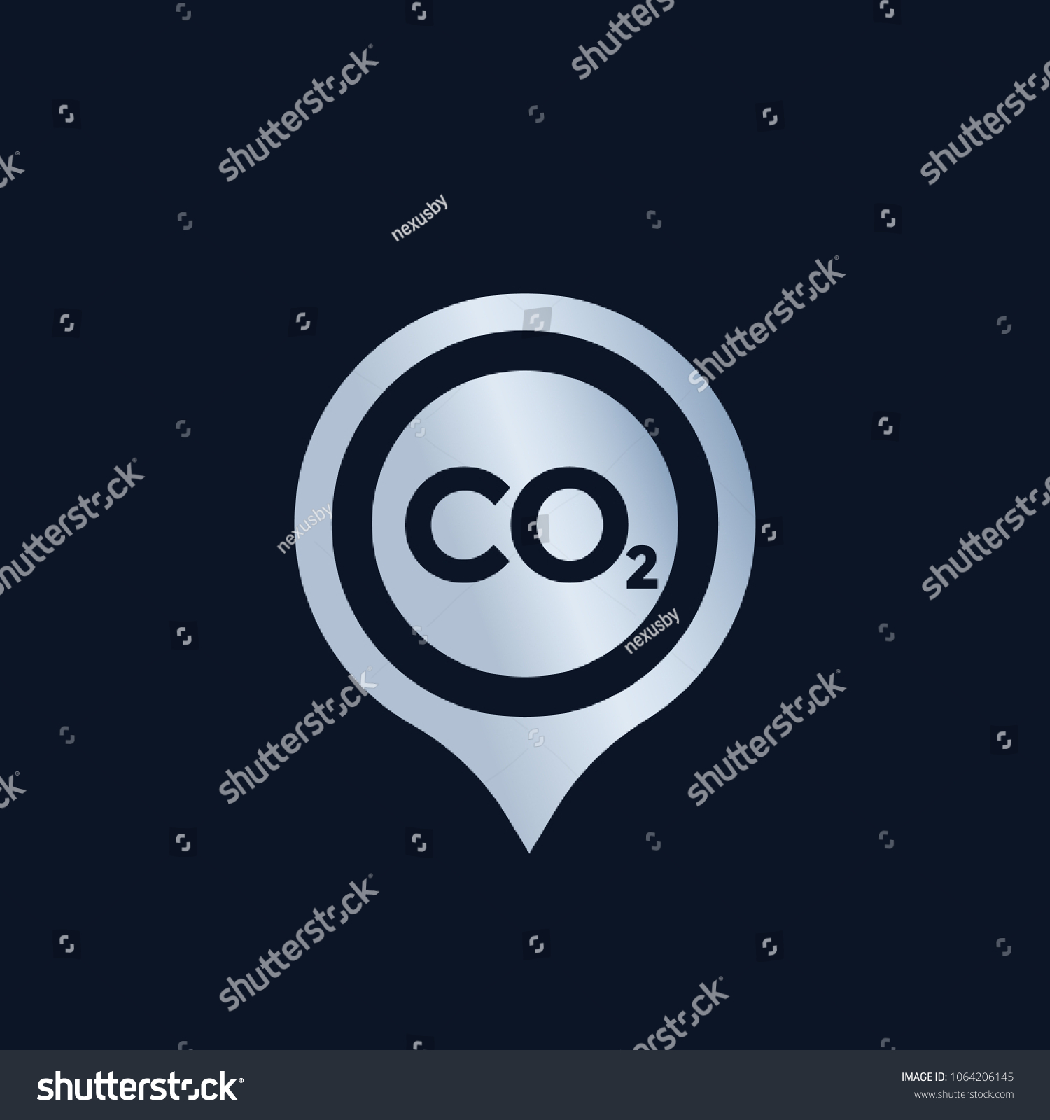 Co2 Carbon Emissions Mark Stock Vector (Royalty Free) 1064206145 ...