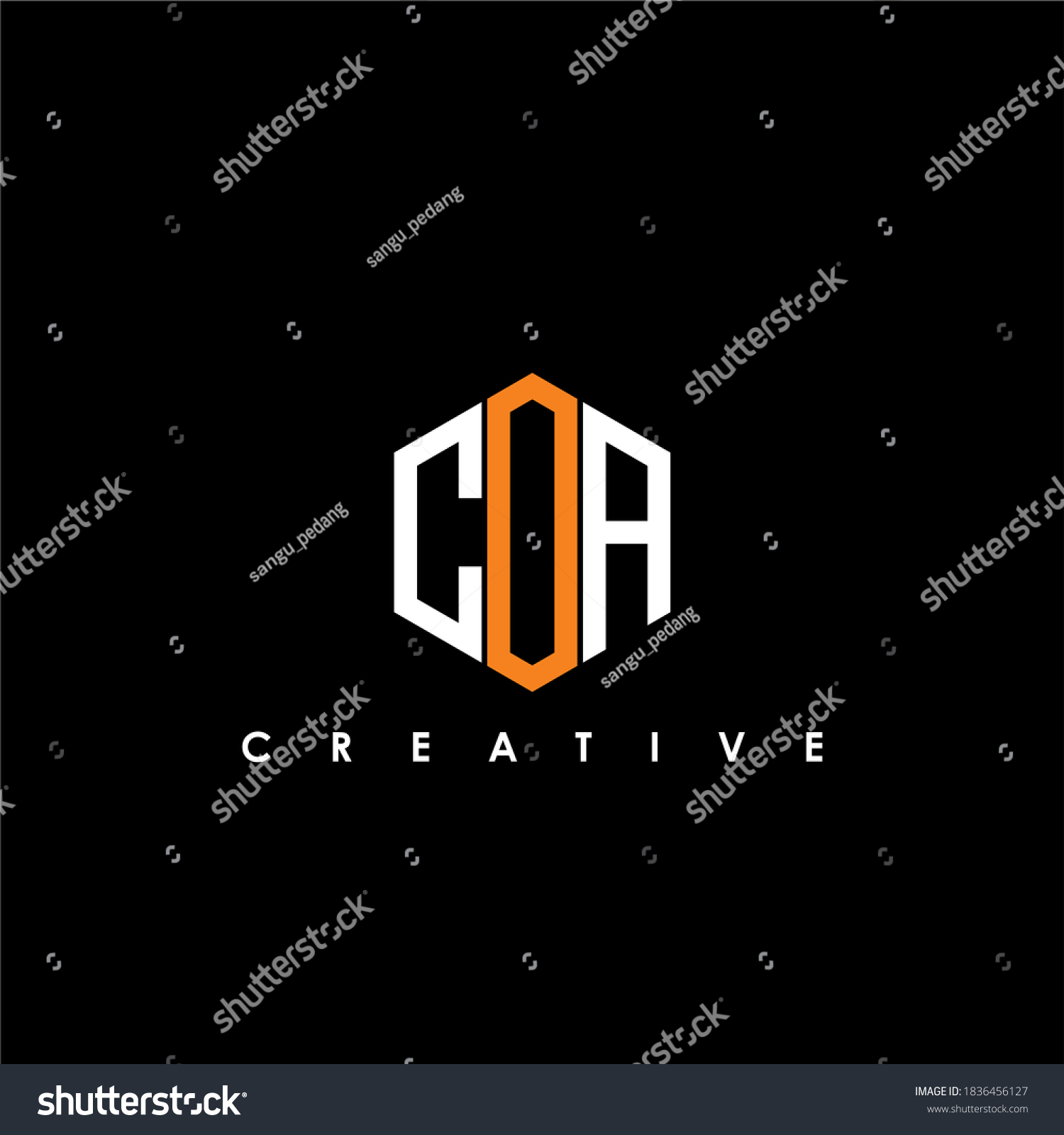 Coa Letter Initial Logo Design Template Stock Vector (Royalty Free ...
