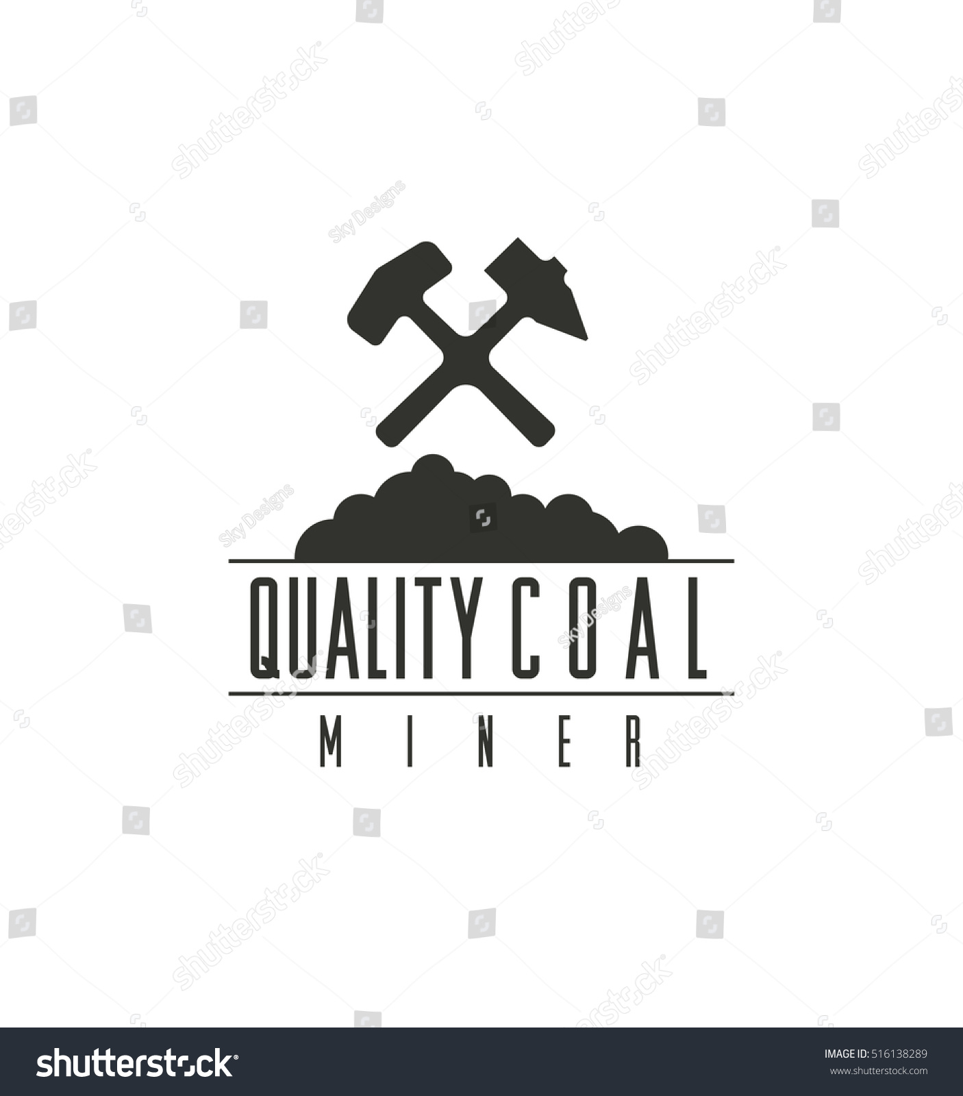 Coal Mine Logo Stock Vector (Royalty Free) 516138289