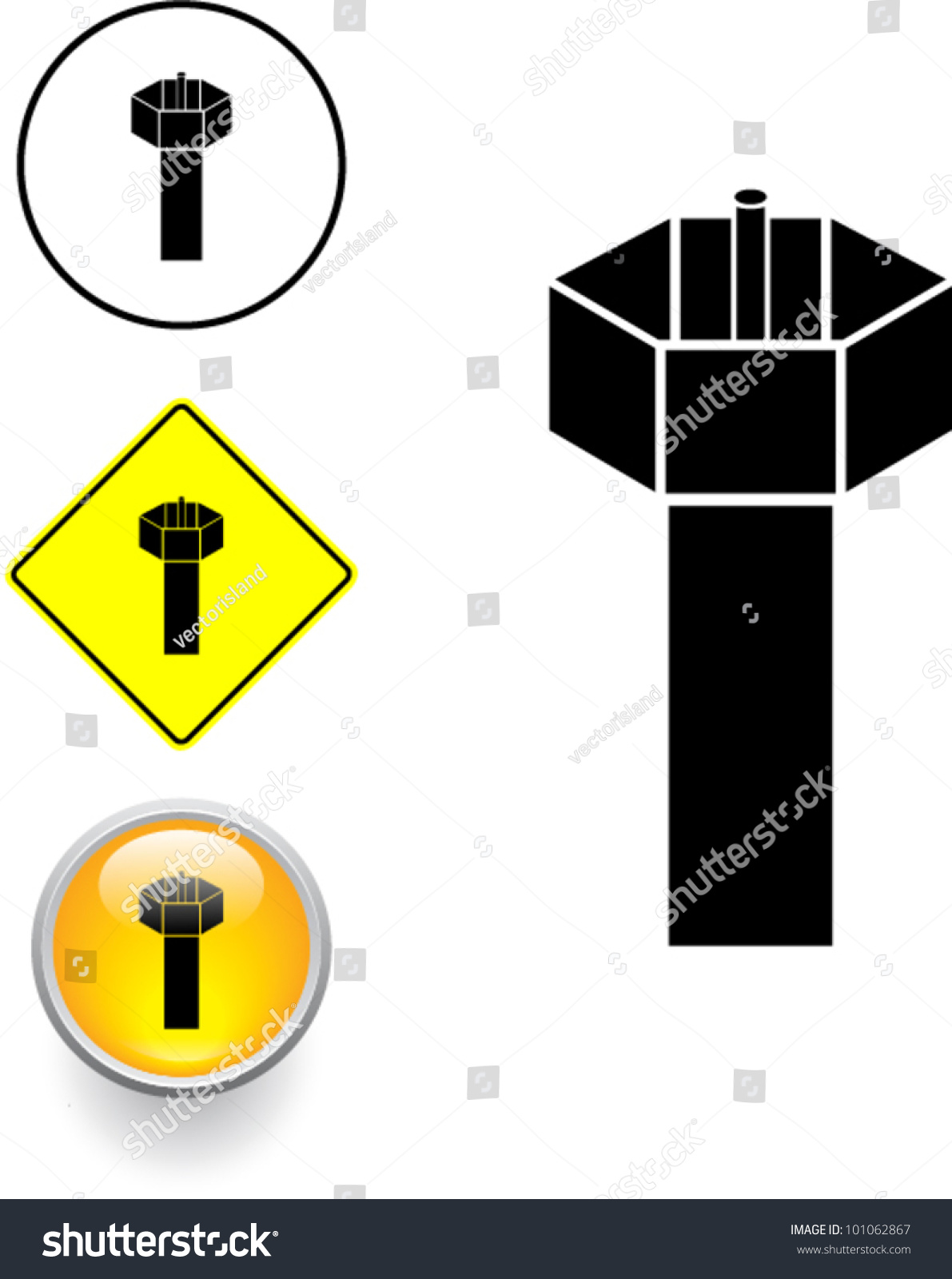 Coaxial Cable Symbol Sign Button Stock Vector (Royalty Free) 101062867