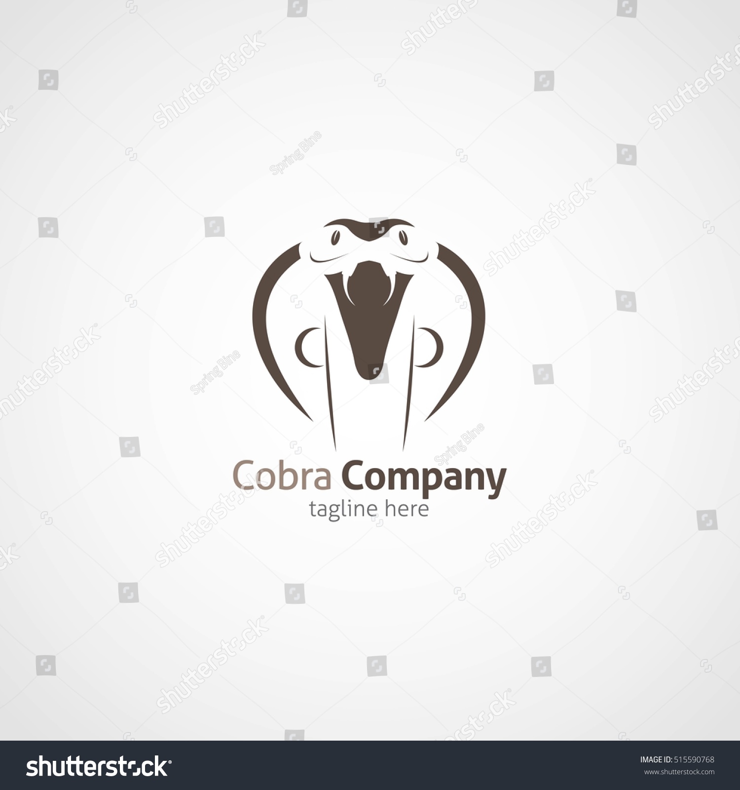 Cobra Logo Design Template Vector Illustration 库存矢量图（免版税）515590768 ...