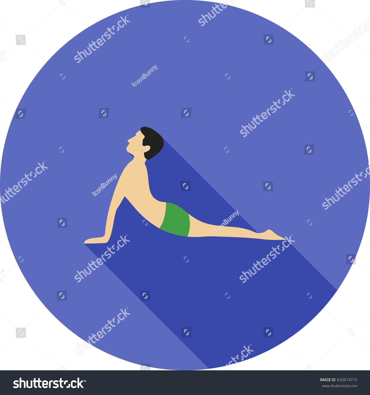 Cobra Pose Stock Vector Royalty Free 632014715