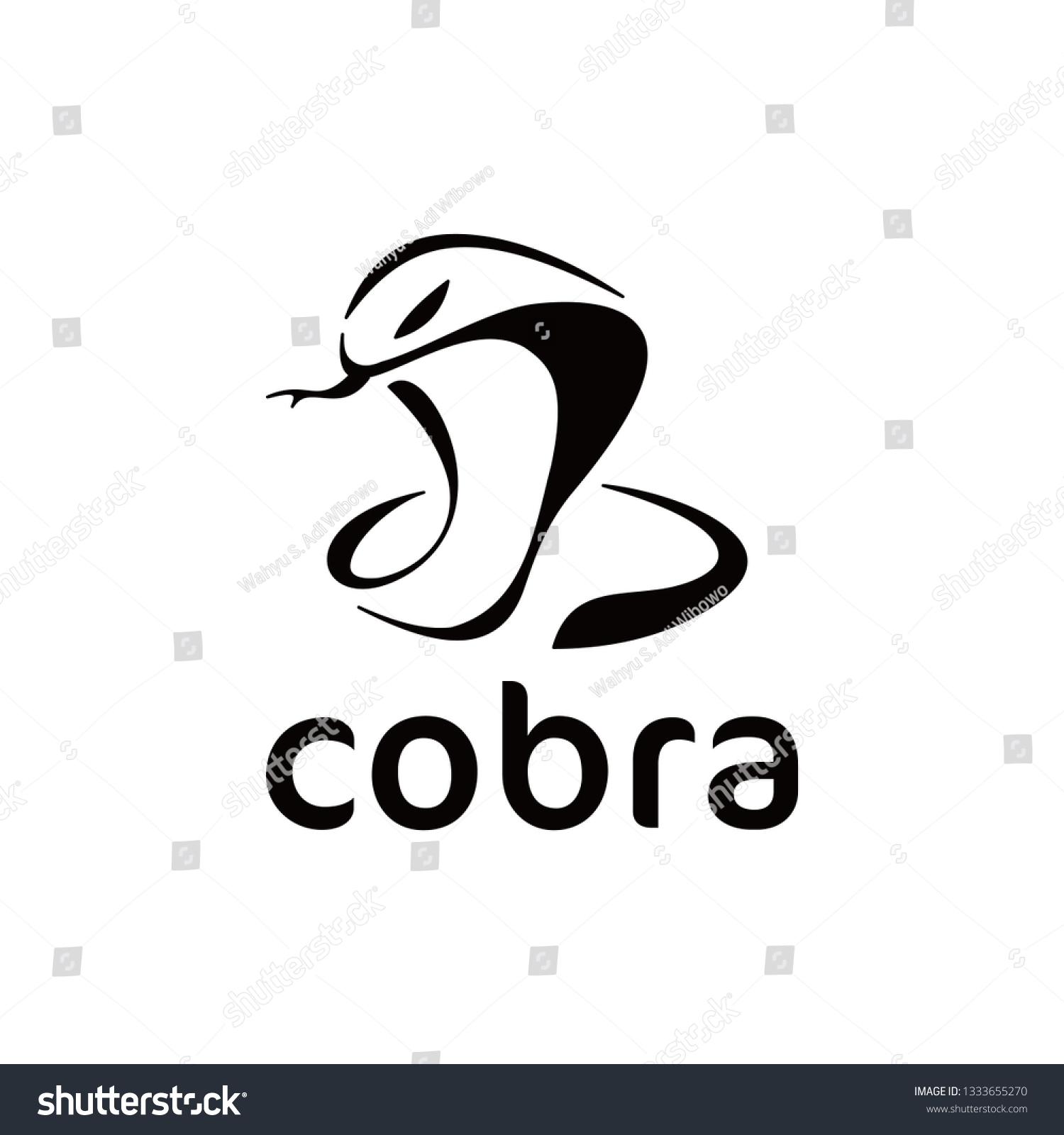 Cobra Snake Logo Template: vector de stock (libre de regalías ...