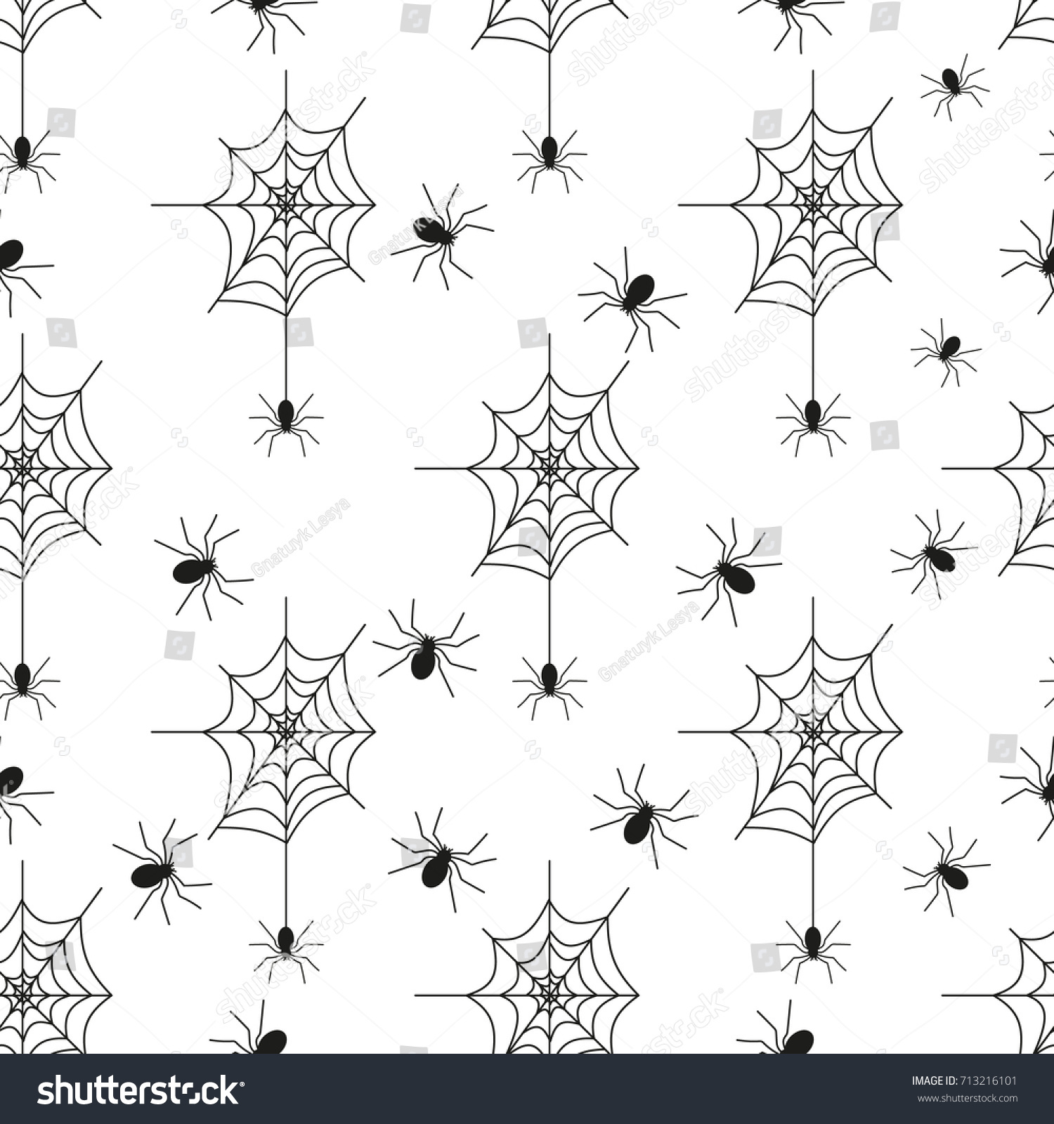 Cobweb Seamless Pattern Background Spider Web Stock Vector (Royalty ...