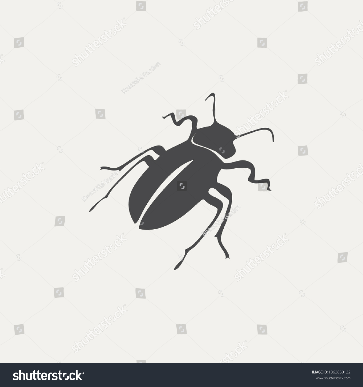 Cockroach Vector Graphics Clip Art Stock Vector (Royalty Free) 1363850132