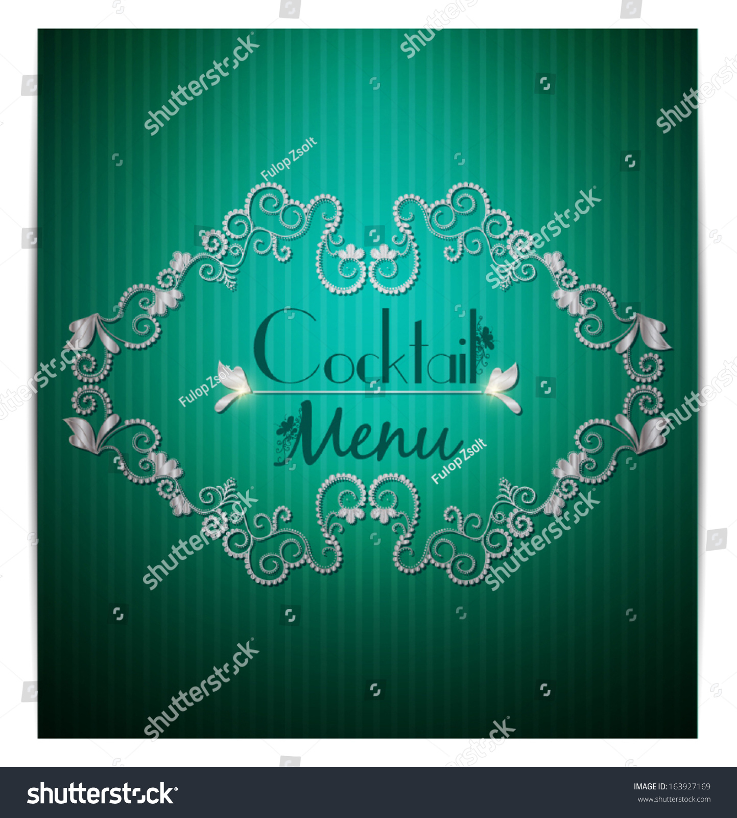 Cocktail Menu Design Stock Vector (Royalty Free) 163927169 | Shutterstock