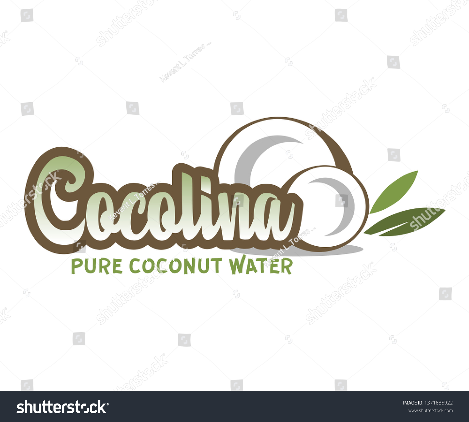 Cocolina Logo Vector Design Stock Vector (Royalty Free) 1371685922