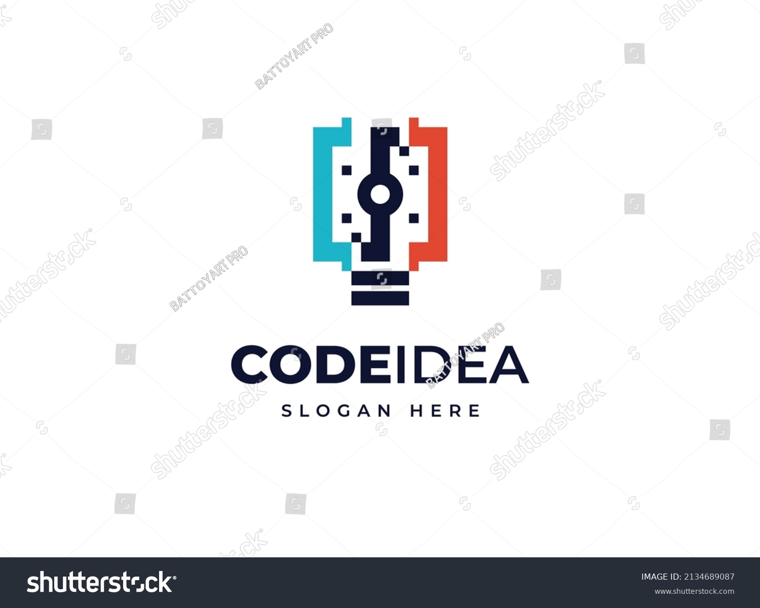 Code Idea Light Bulb Technology Smart Stock Vector (Royalty Free ...