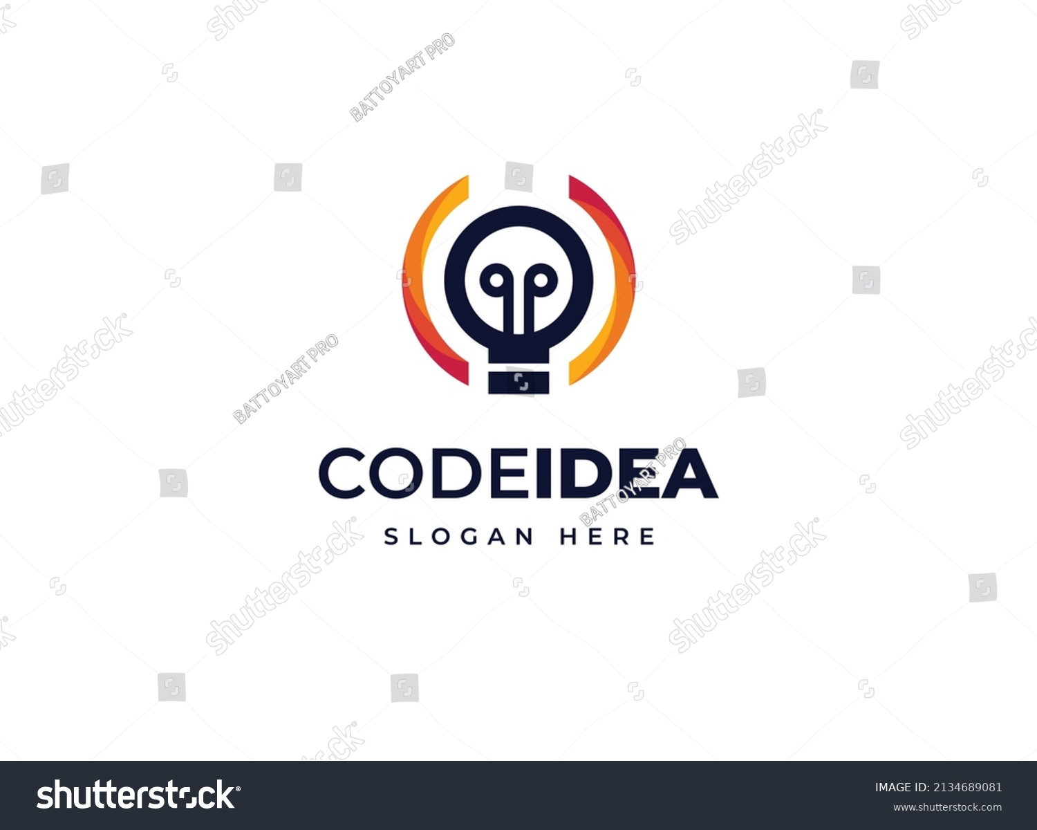 Code Idea Light Bulb Technology Smart Stock Vector (Royalty Free ...