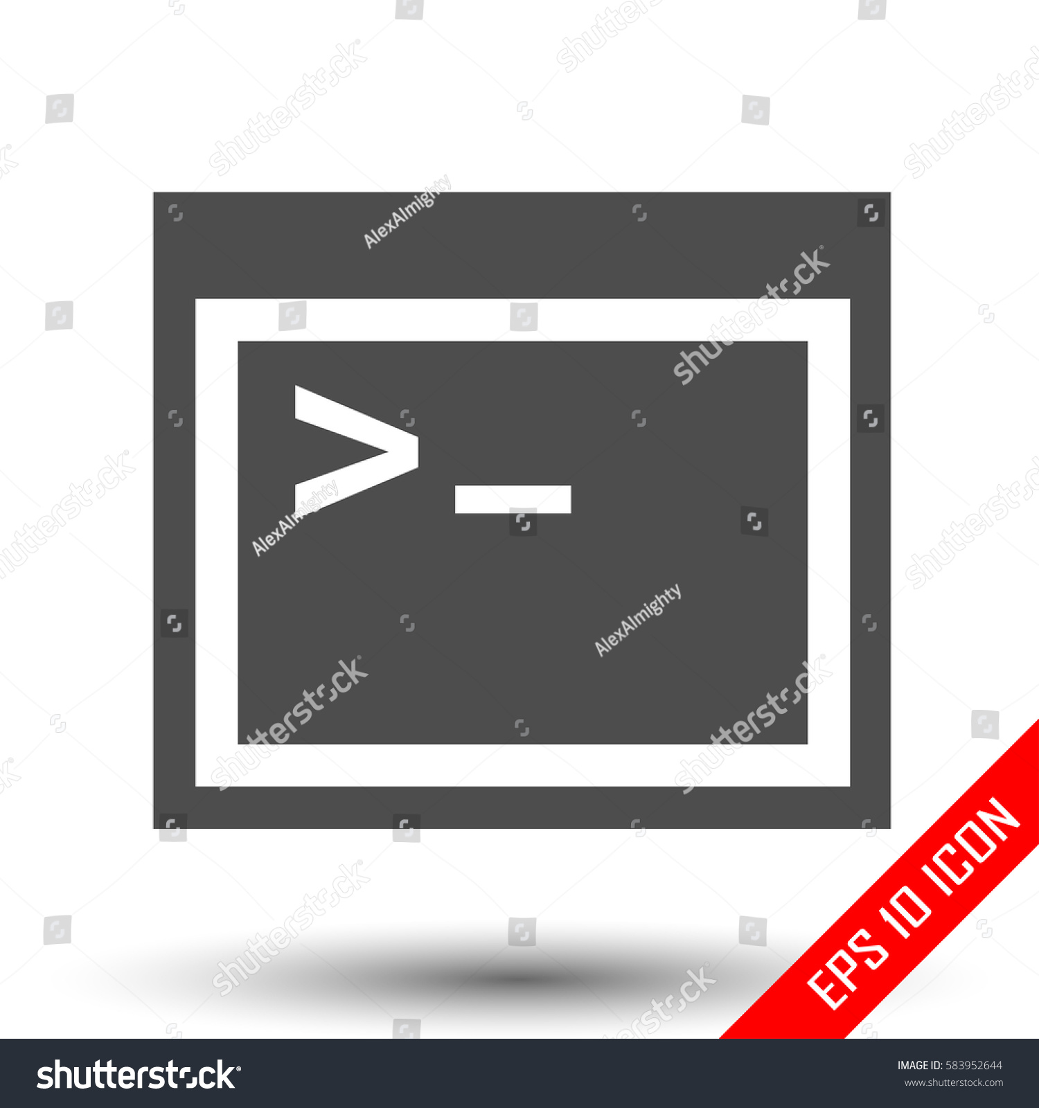 Coding Icon Simple Flat Logo Coding Stock Vector (Royalty Free ...