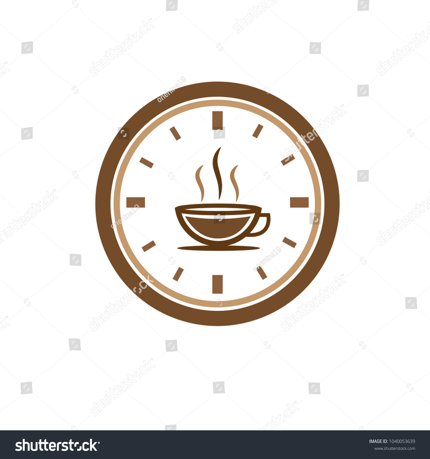 Coffe Break Time Logo Stock Vector (Royalty Free) 1040053639 | Shutterstock