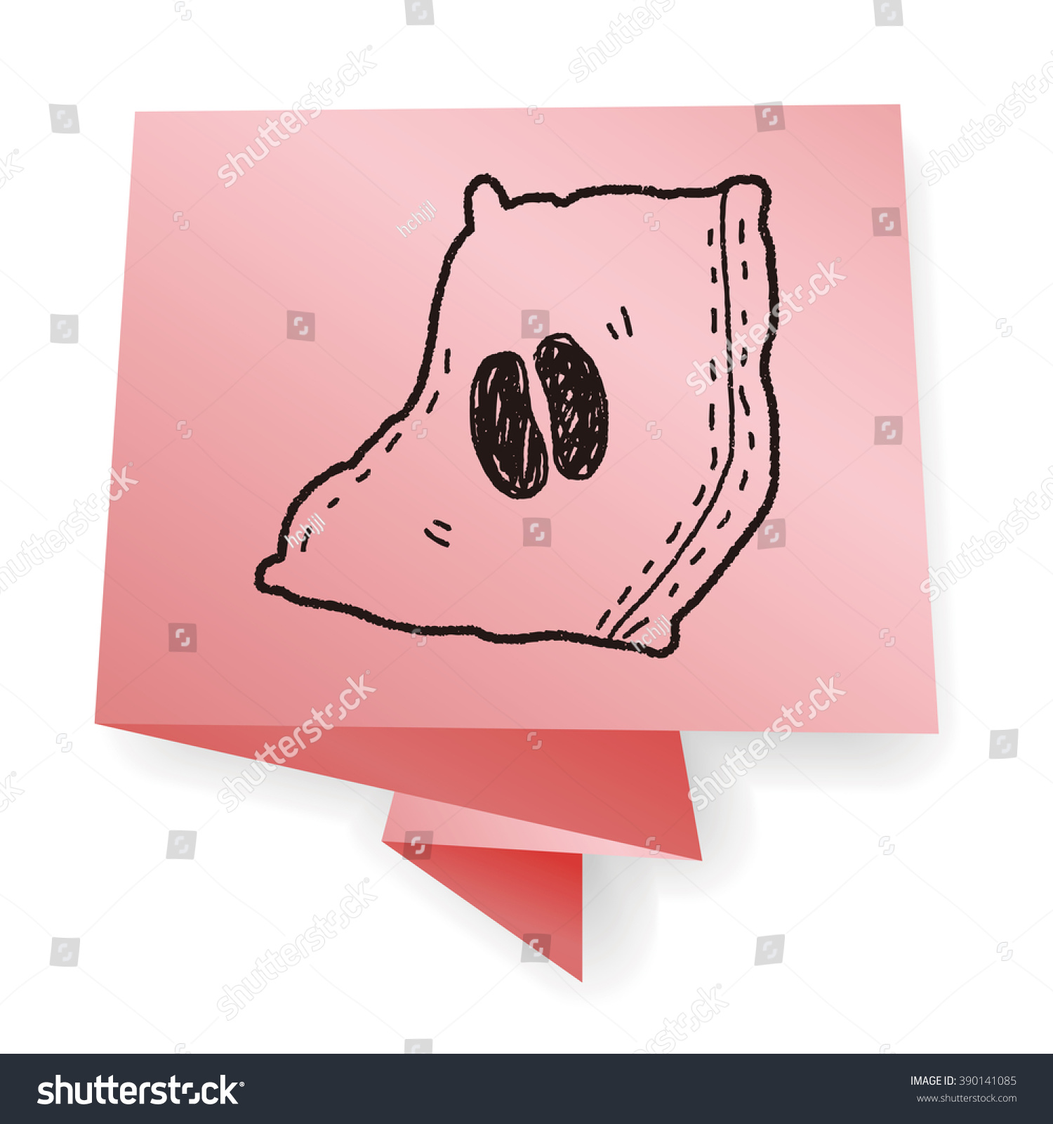 Coffee Bean Doodle Drawing Stock Vector (Royalty Free) 390141085