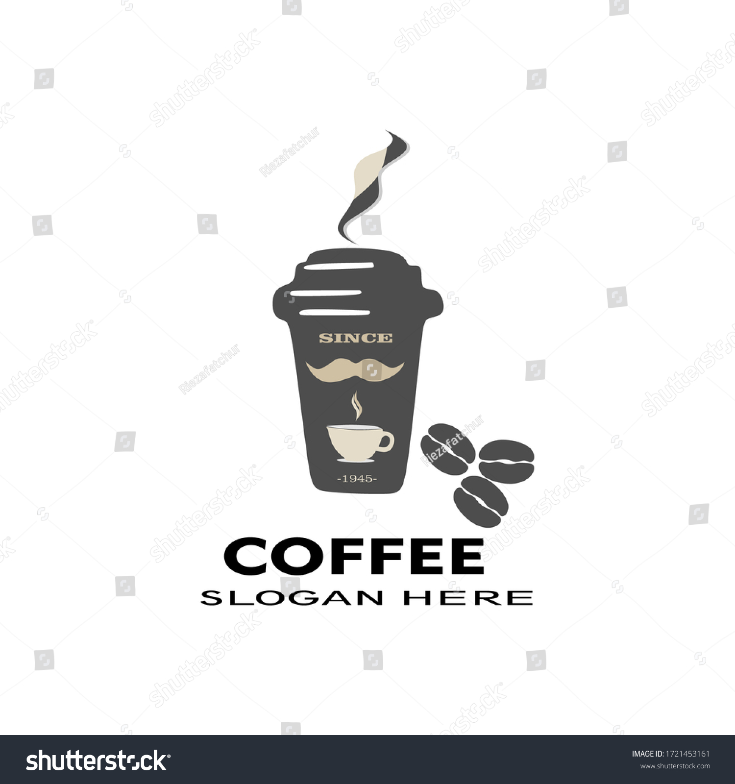Coffee Cup Logo Design Concept Template Stock Vector (Royalty Free ...