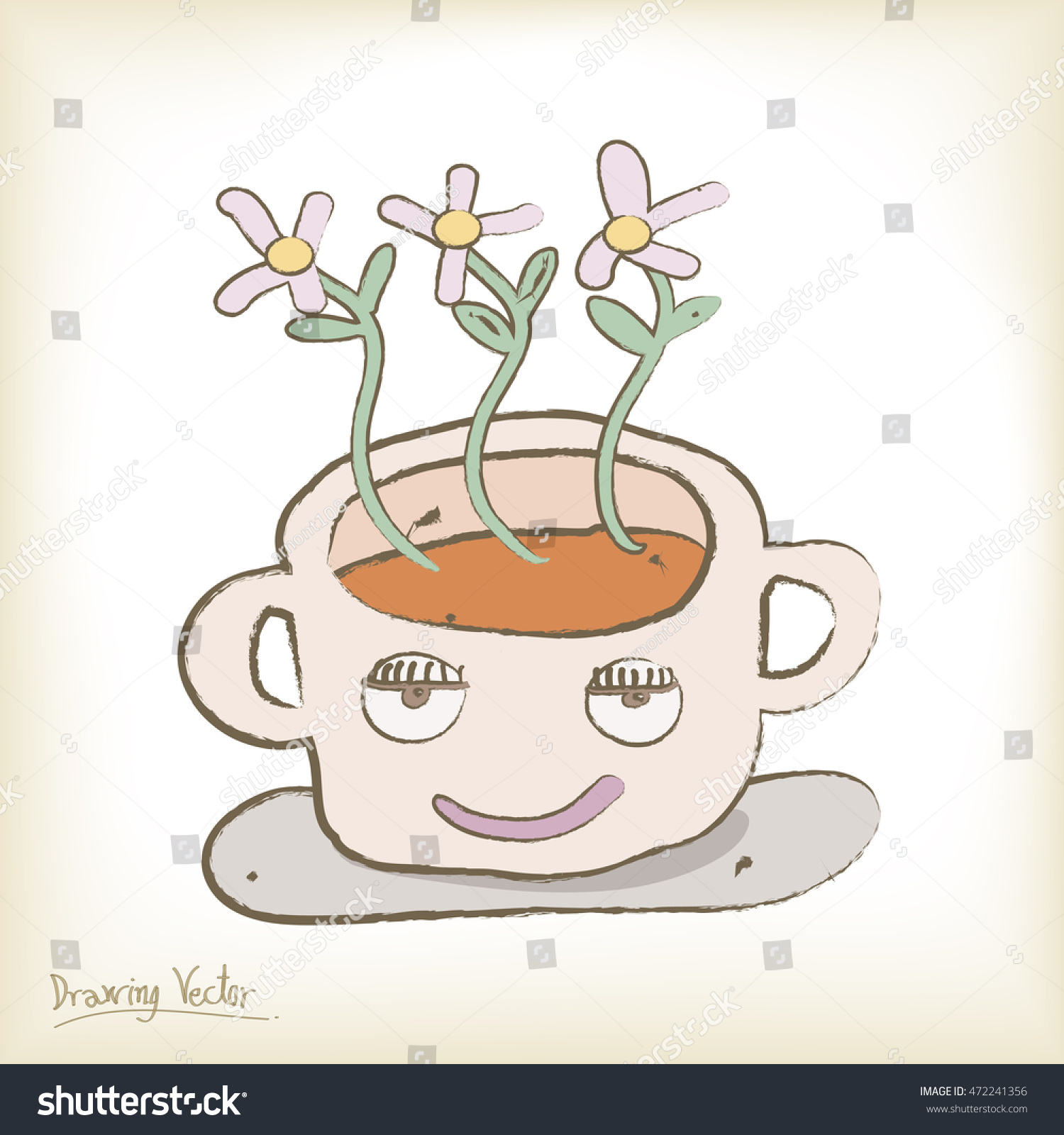 Coffee Flower Vector Illustration Stock Vector (Royalty Free) 472241356