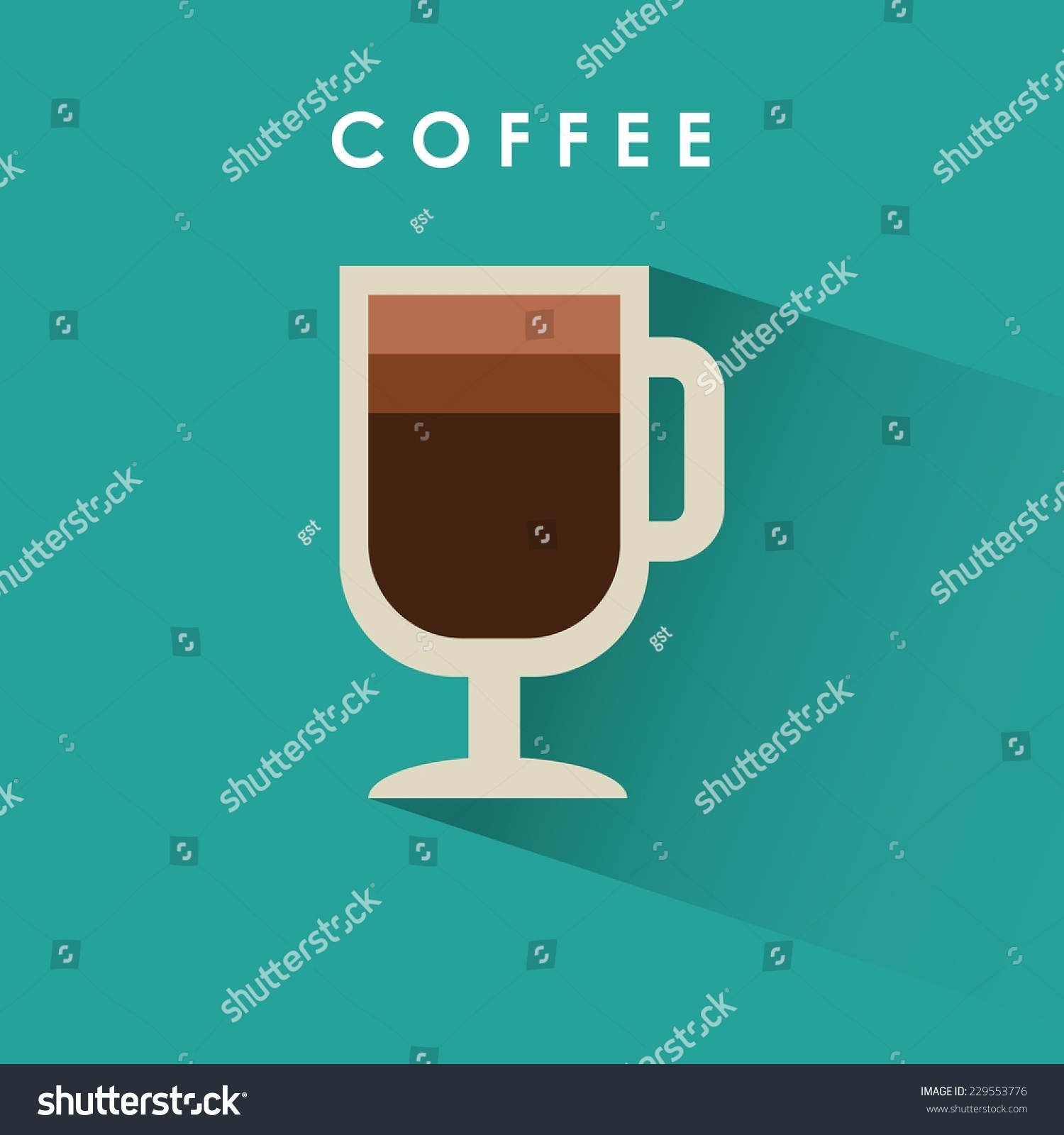 Coffee Graphic Design Vector Illustration Stock Vector (Royalty Free ...