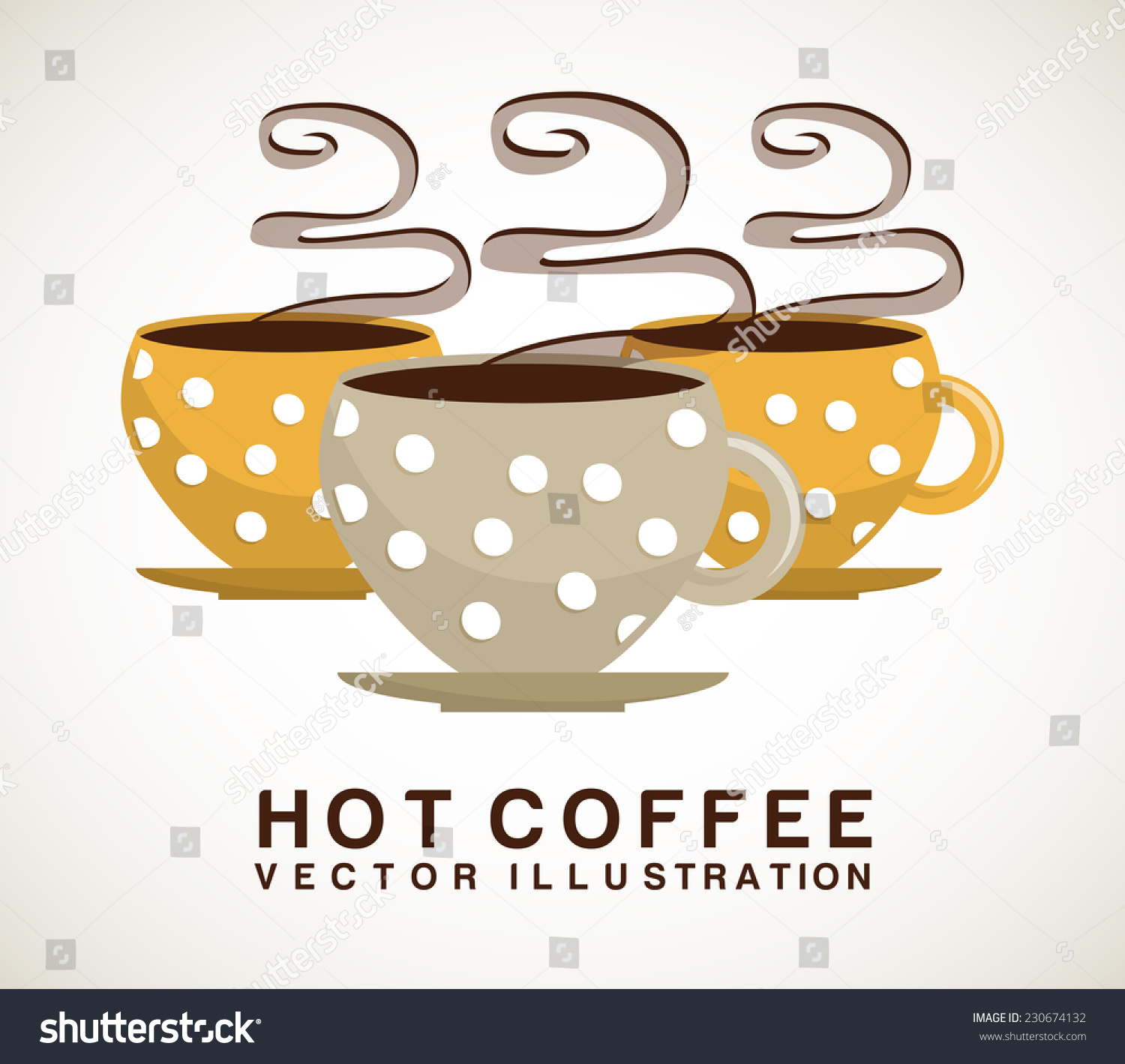 Coffee Graphic Design Vector Illustration Stock Vector (Royalty Free ...