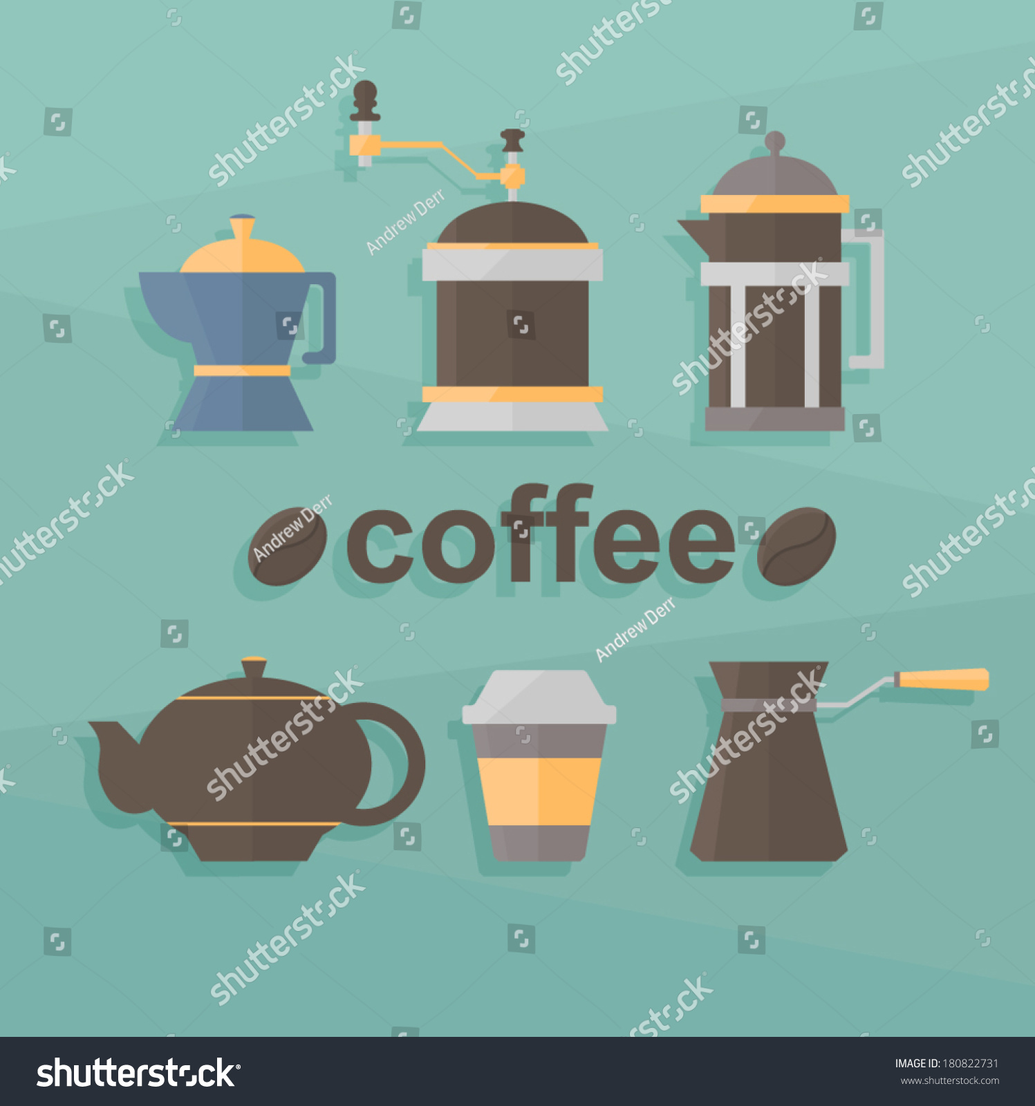 Coffee Infographic Stock Vector (Royalty Free) 180822731 | Shutterstock