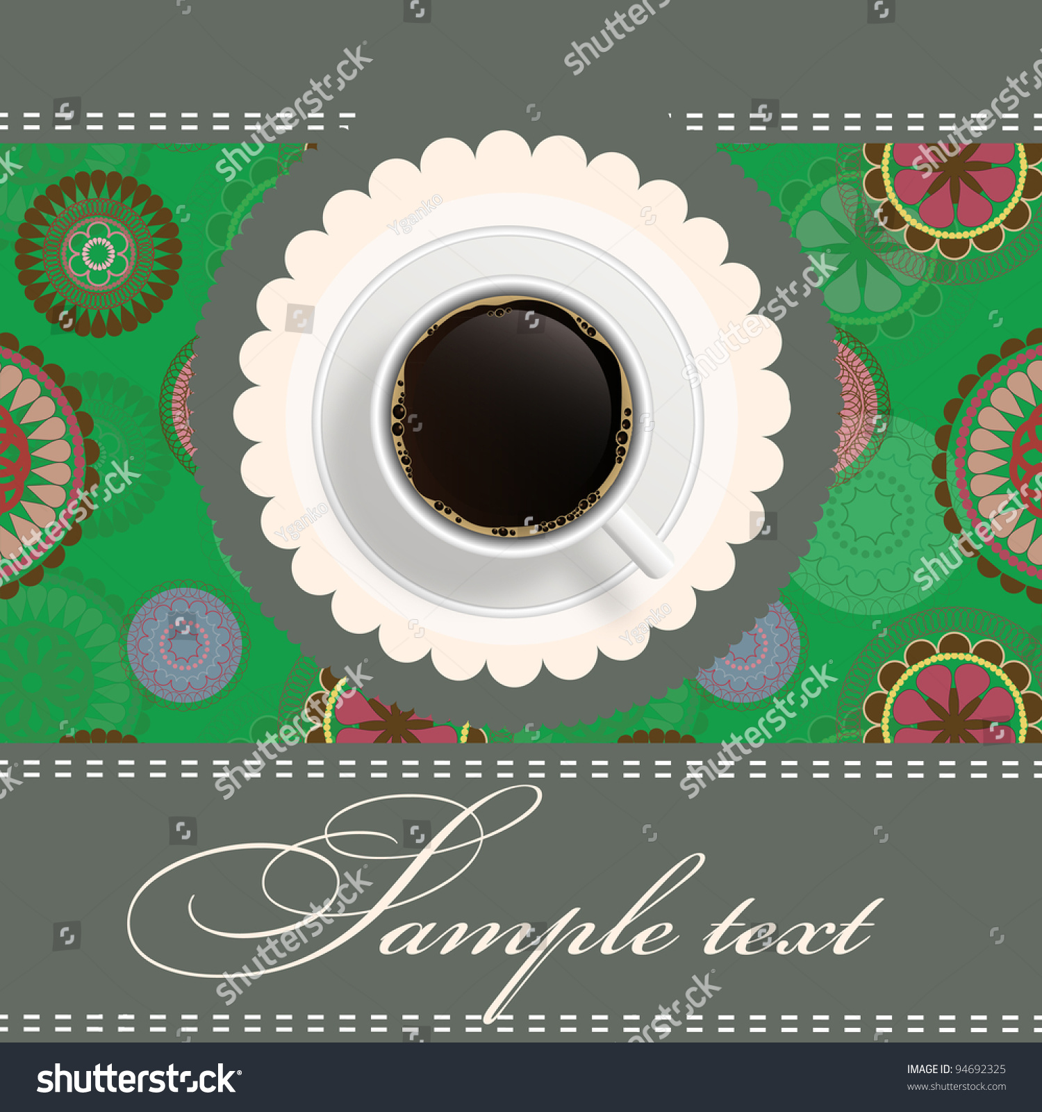 Coffee Invitation Background Stock Vector (Royalty Free) 94692325 ...