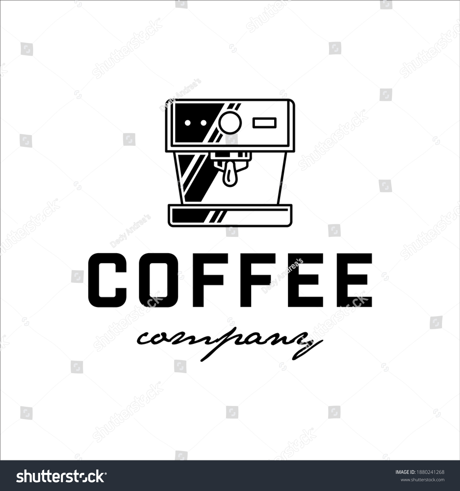 10,336 Coffee machine logo design Images, Stock Photos & Vectors ...