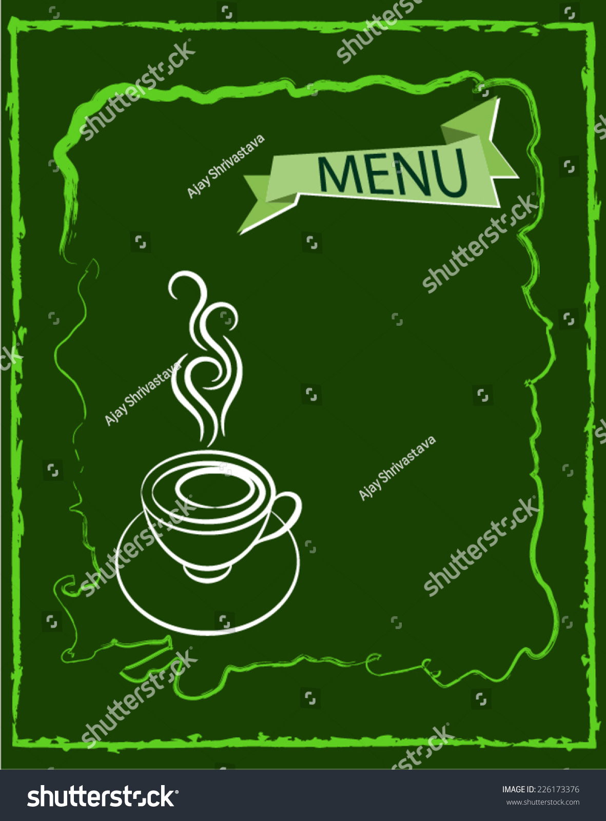 Coffee Menu Card Design Template Stock Vector (Royalty Free) 226173376 | Shutterstock