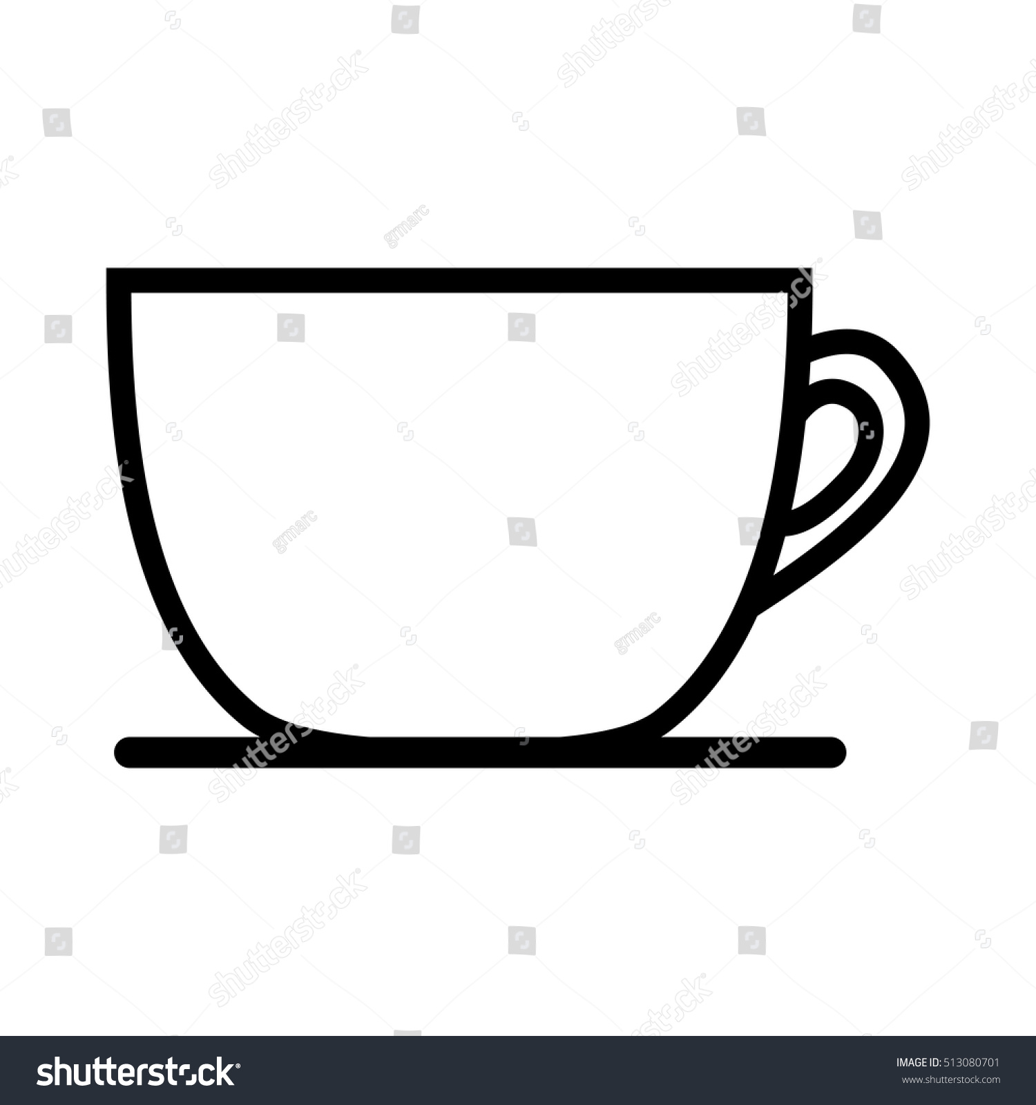 Coffee Mug Icon Stock Vector (Royalty Free) 513080701