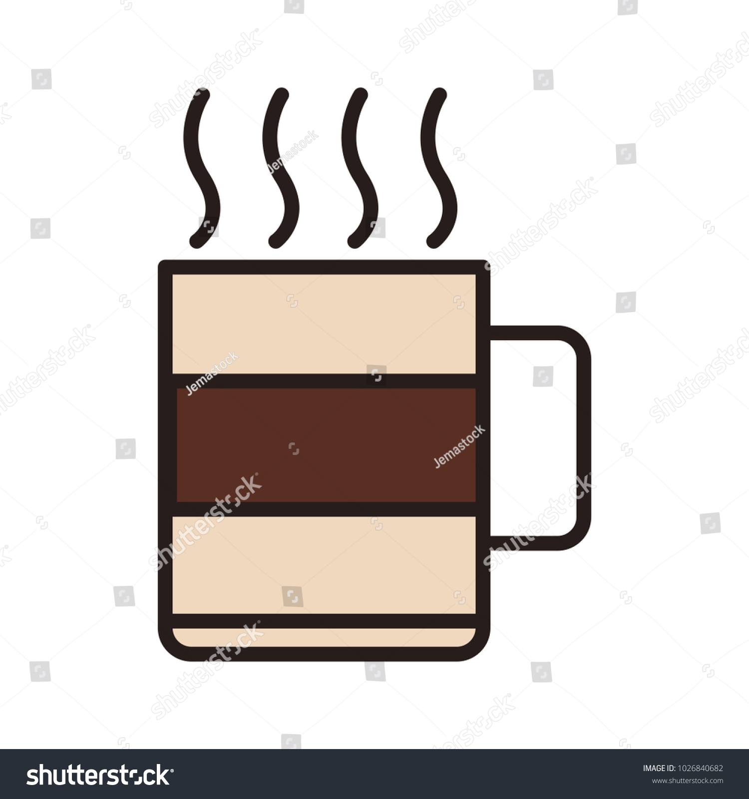 Coffee Mug Symbol Stock Vector (Royalty Free) 1026840682 | Shutterstock