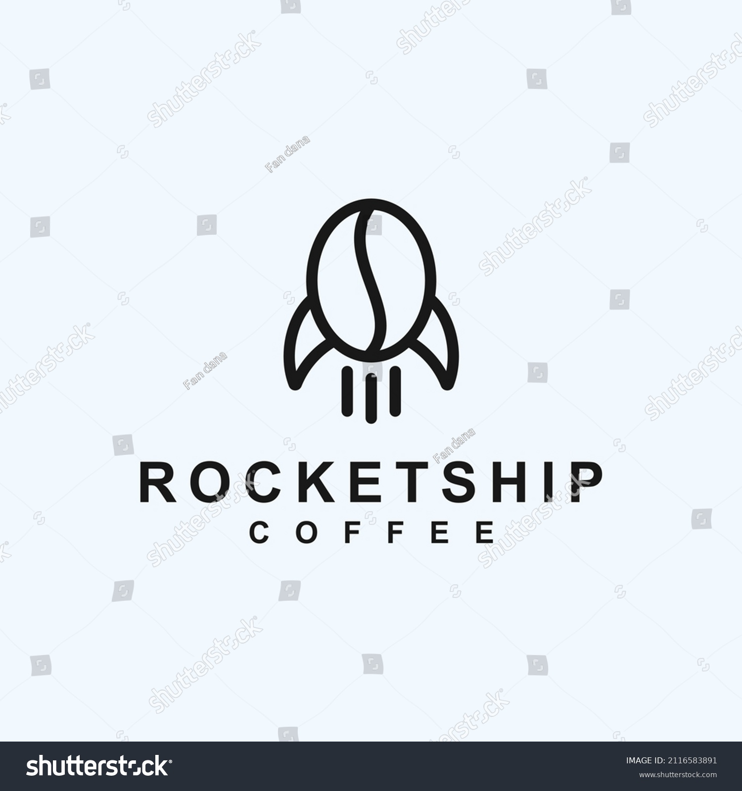 Coffee Rocket Logo Restaurant Logo Stock Vector (Royalty Free ...