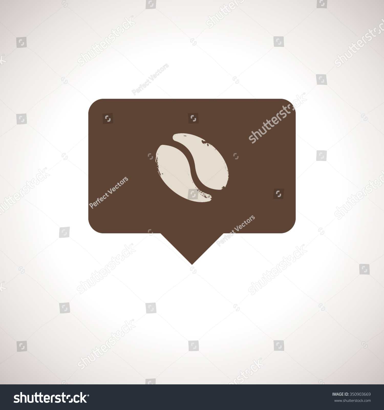 Coffee Shop Notification Icon Coffee Here Stock Vector (Royalty Free ...