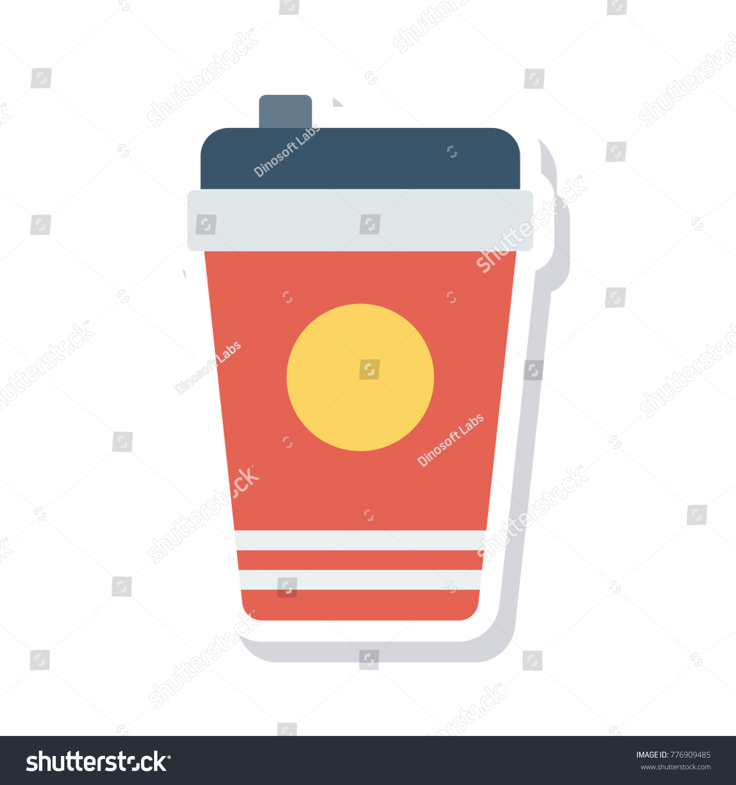 Coffee Sticker Icon Stock Vector (Royalty Free) 776909485 | Shutterstock