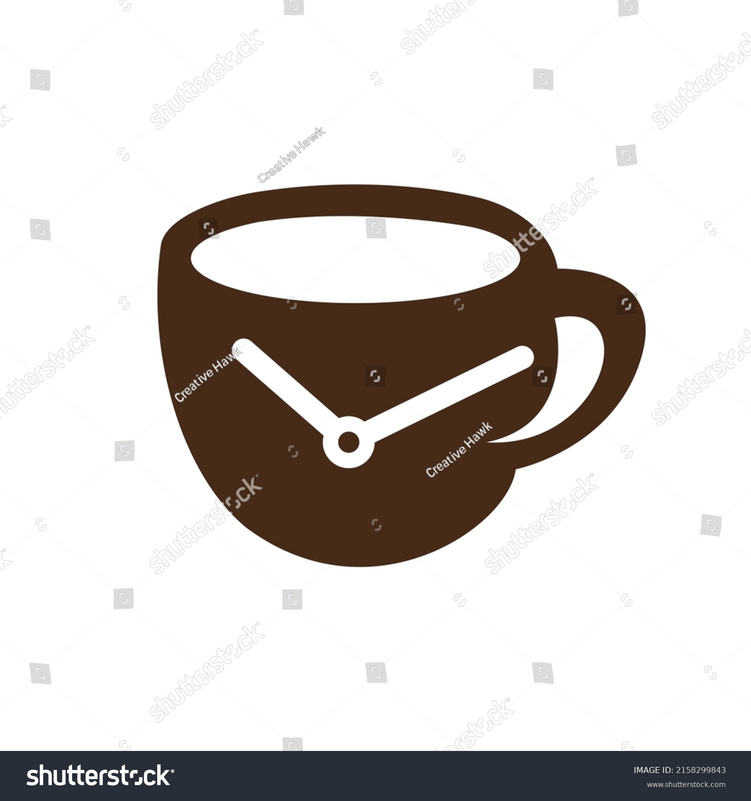 Coffee Time Vector Logo Design Coffee Stock Vector (Royalty Free ...