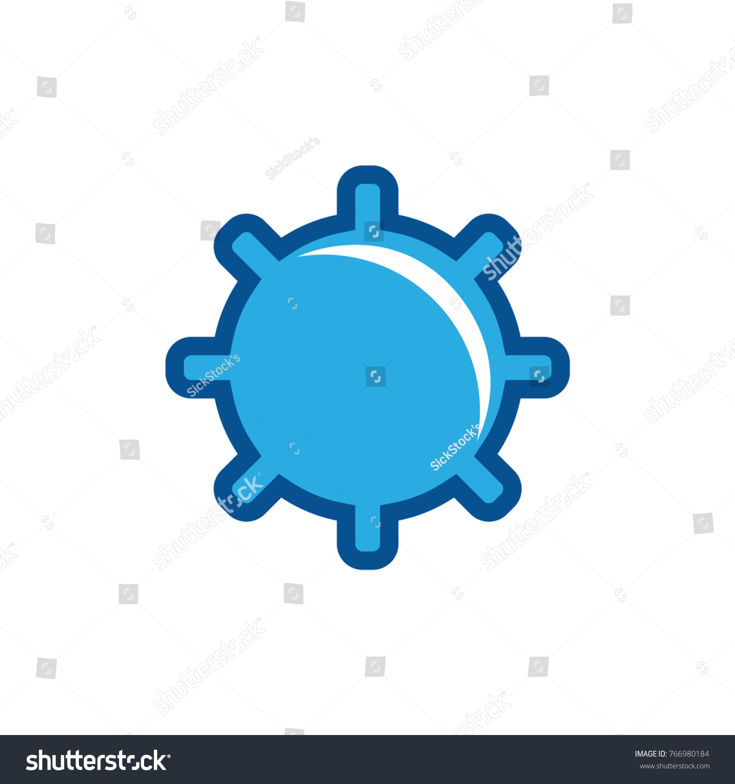 Cog Symbol Light Ball Logo Vector Stock Vector (Royalty Free) 766980184 ...