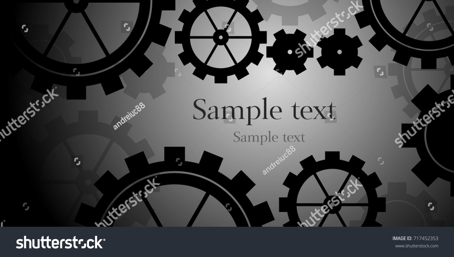Cogs Mechanism Vector Illustration Copy Space Stock Vector (Royalty ...