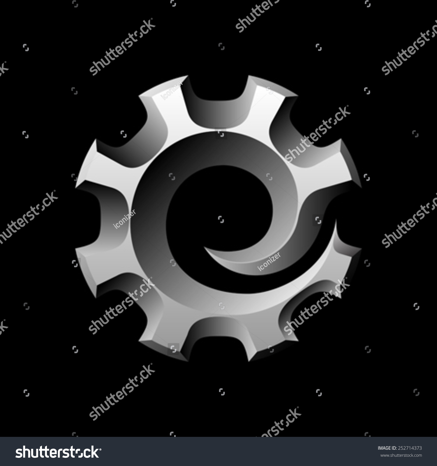 Cogwheel Vector Logo Design Template Stock Vector (Royalty Free) 252714373