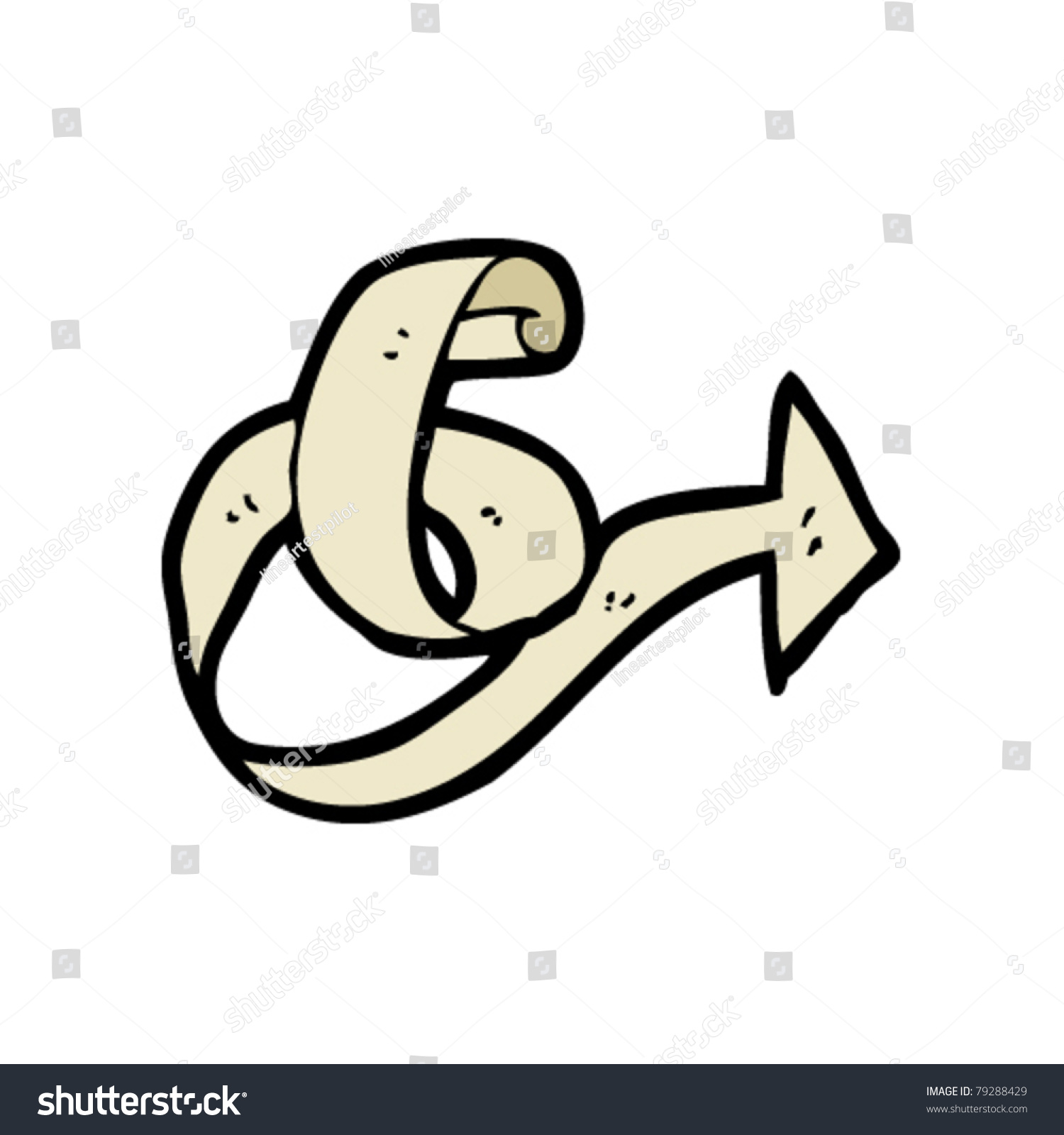 Coiled Banner Arrow Sign Stock Vector (Royalty Free) 79288429 ...