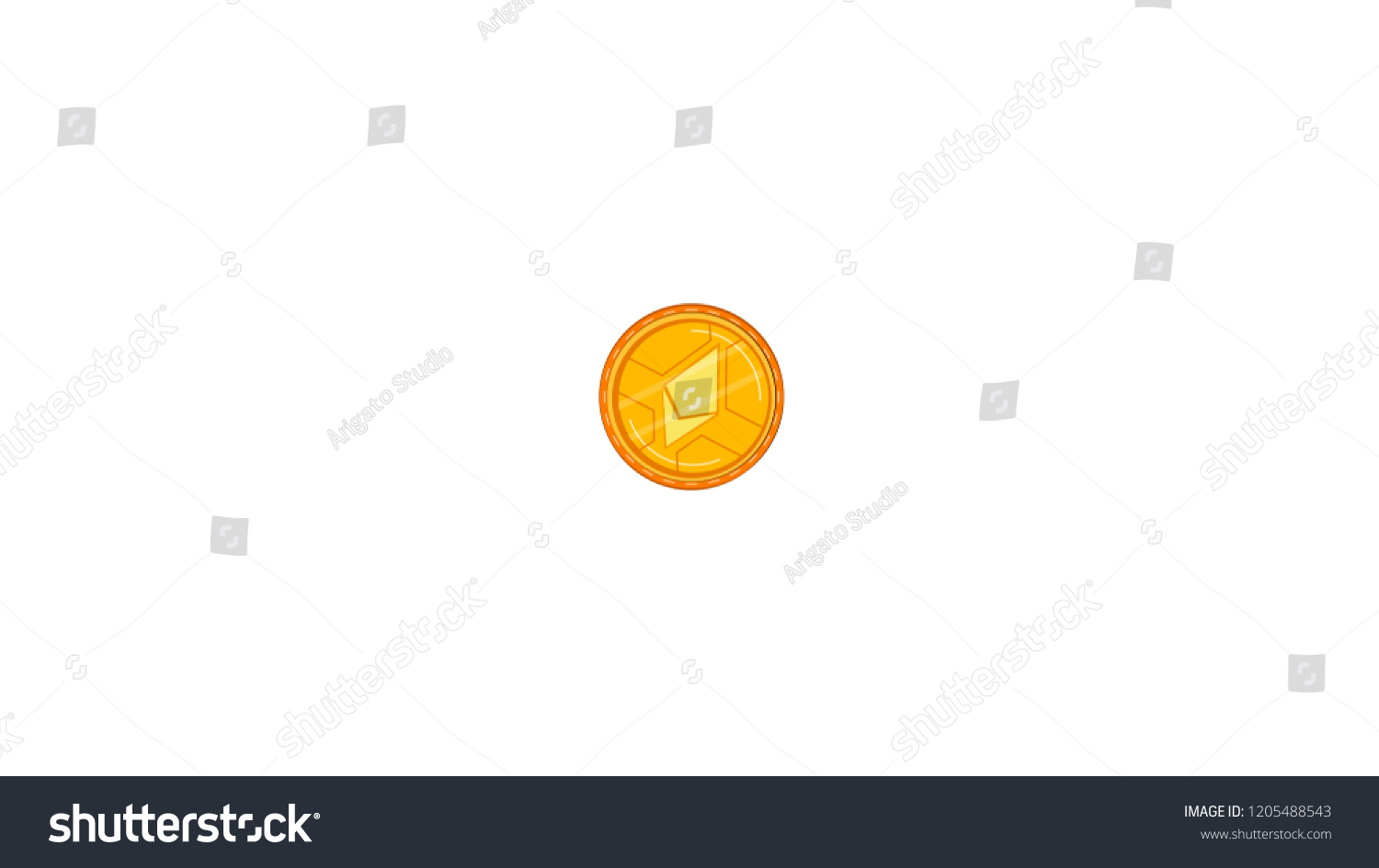 Coin Isolated Vector Illustration Stock Vector (Royalty Free ...