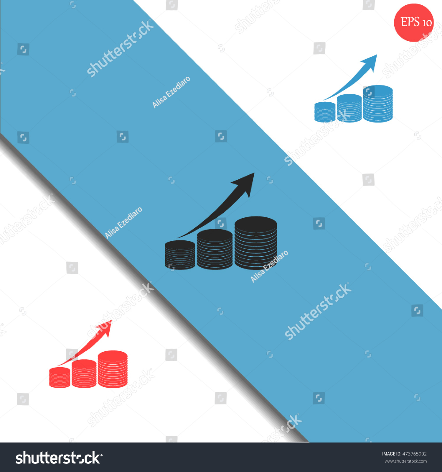 Coin Arrow Vector Icon Stock Vector (Royalty Free) 473765902 | Shutterstock