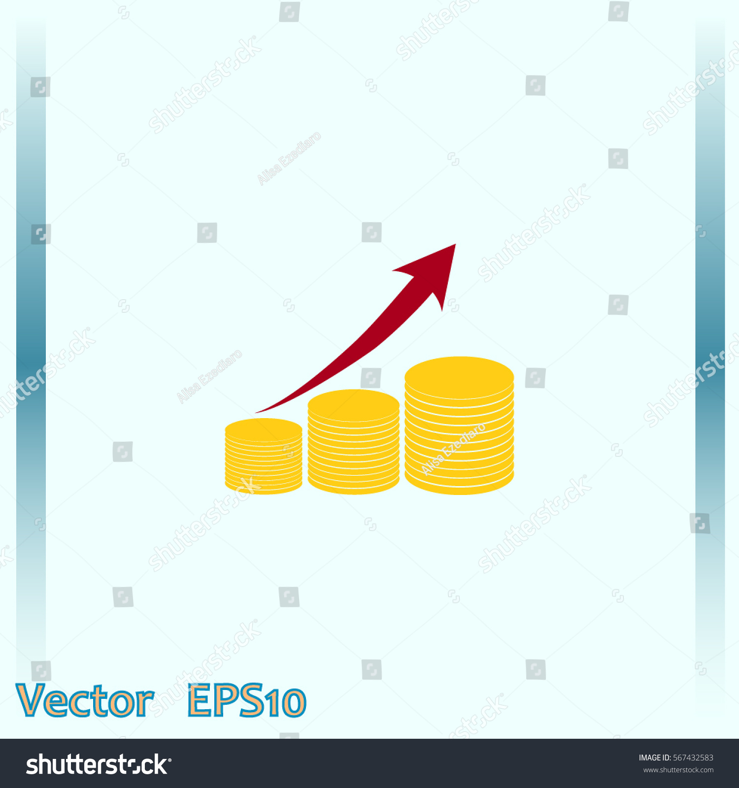 Coin Arrow Vector Icon Stock Vector (Royalty Free) 567432583 | Shutterstock