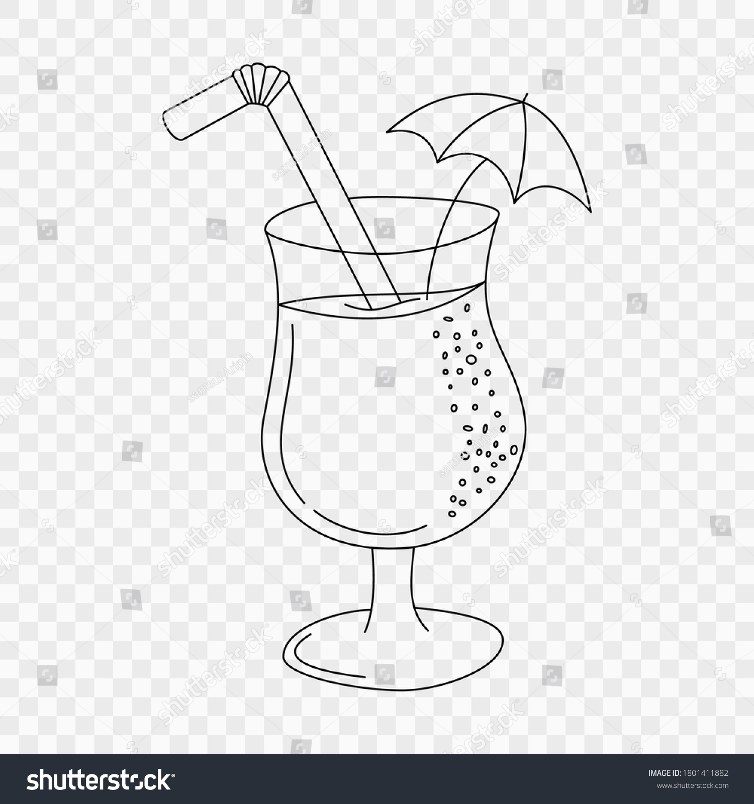 Cold Drink On Transparent Background Vector Stock Vector (Royalty Free ...