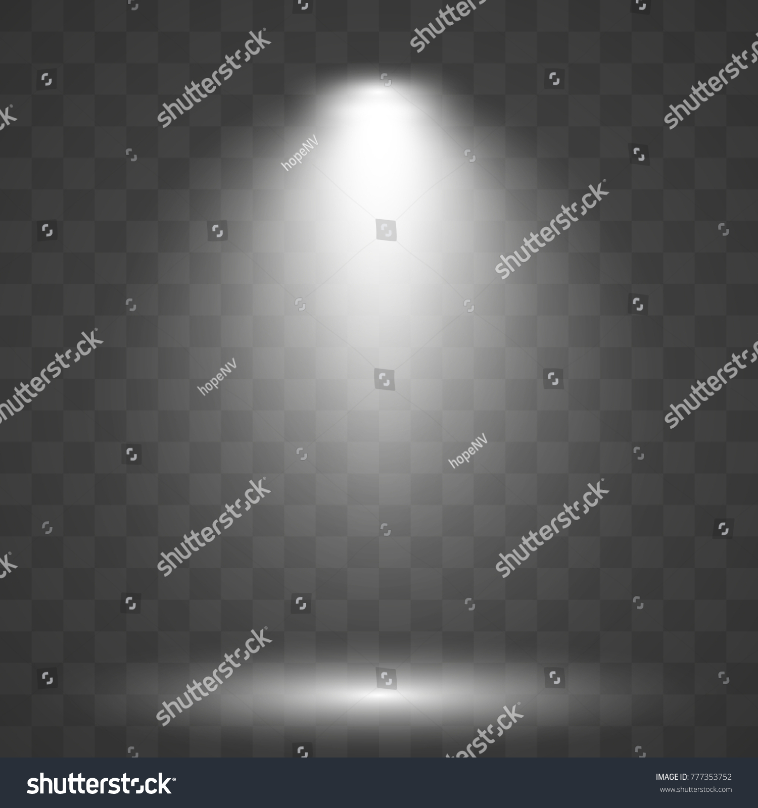 Cold Light Effect Stage Spotlight On Stock Vector (Royalty Free) 777353752