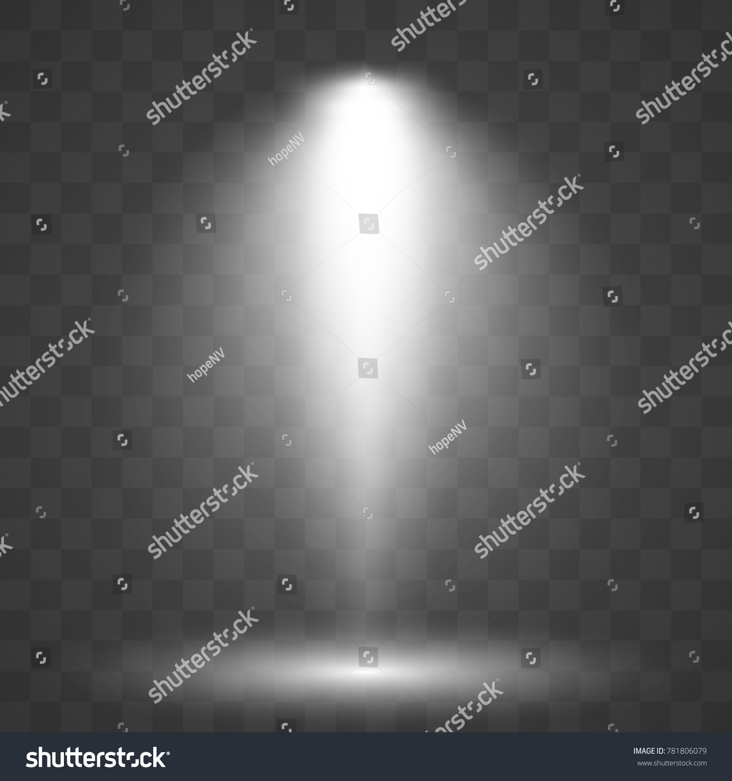 Cold Light Effect Stage Spotlight On Stock Vector (Royalty Free ...