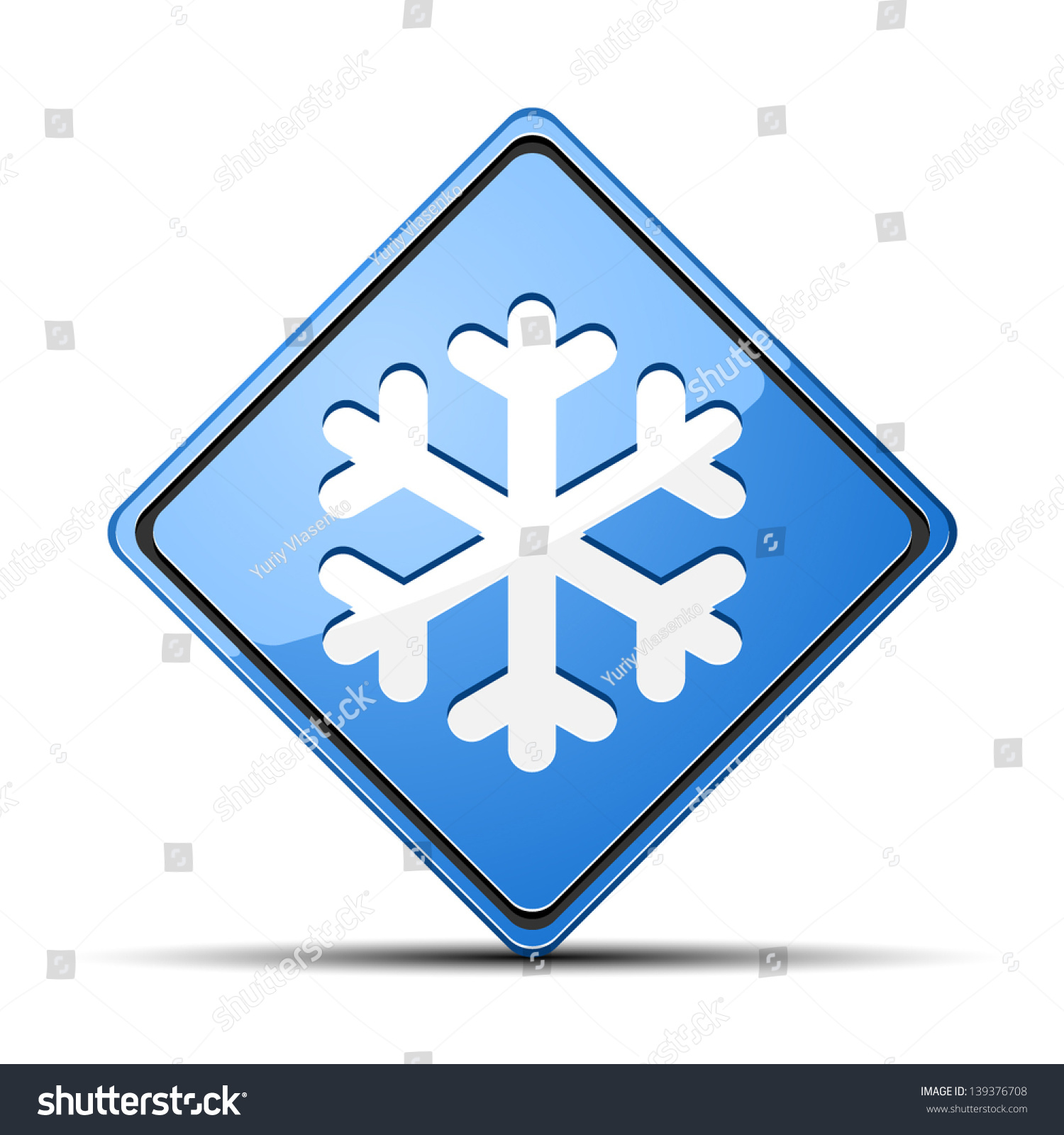 Cold Warning Sign Stock Vector (Royalty Free) 139376708