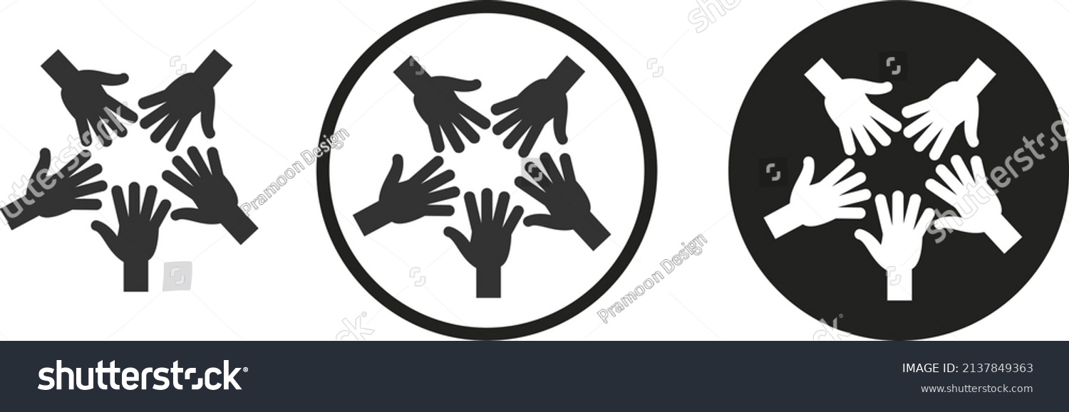 Collaborate Icon Web Icon Set Vector Stock Vector (Royalty Free ...
