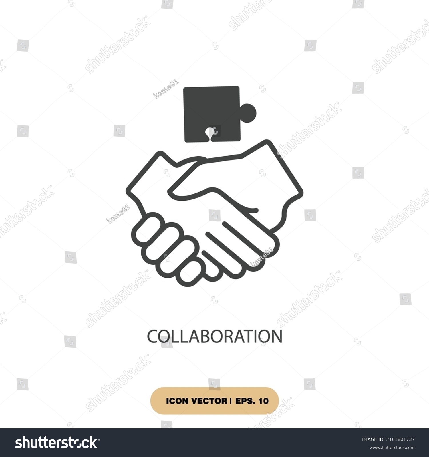 Collaboration Icons Symbol Vector Elements Infographic Stock Vector ...