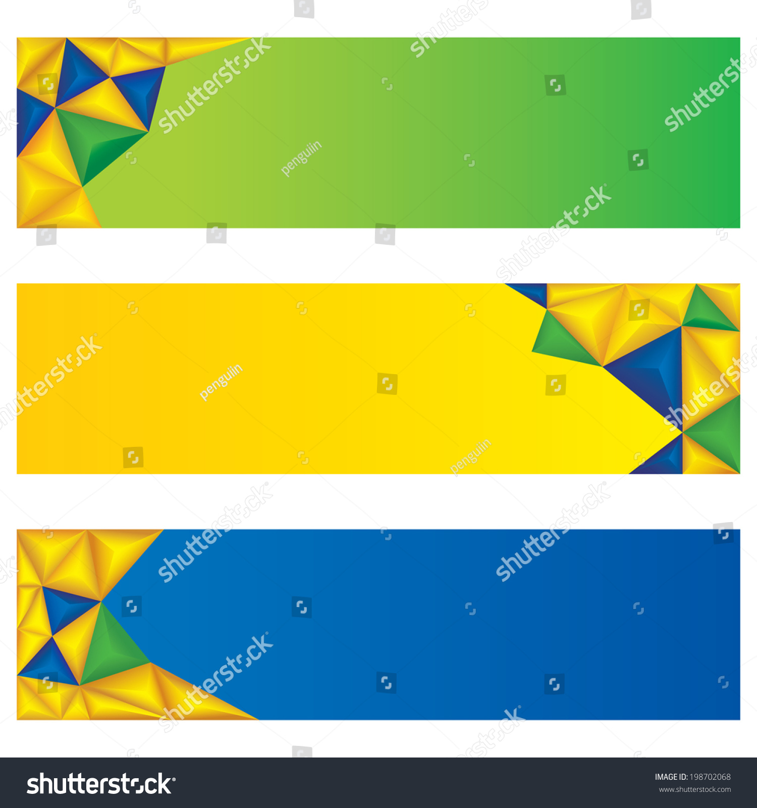 Collection Banner Design Vector Stock Vector (Royalty Free) 198702068