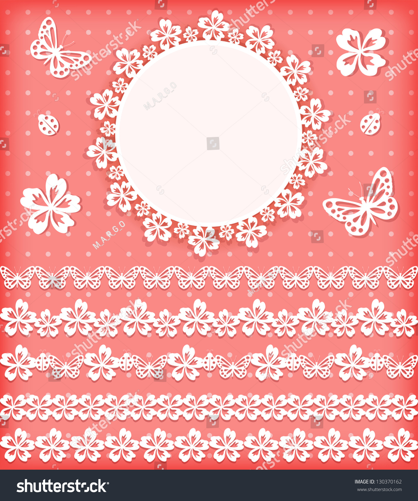 Collection Design Elements Scrapbook Vector Illustration Stock Vector ...
