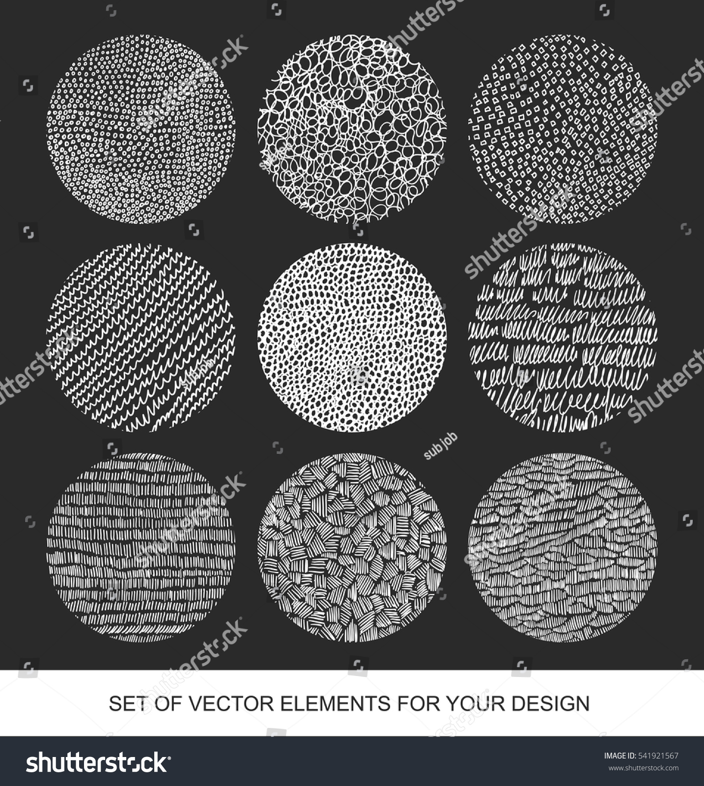 Collection Isolated Textures Brushes Graphics Design: Vector có sẵn ...